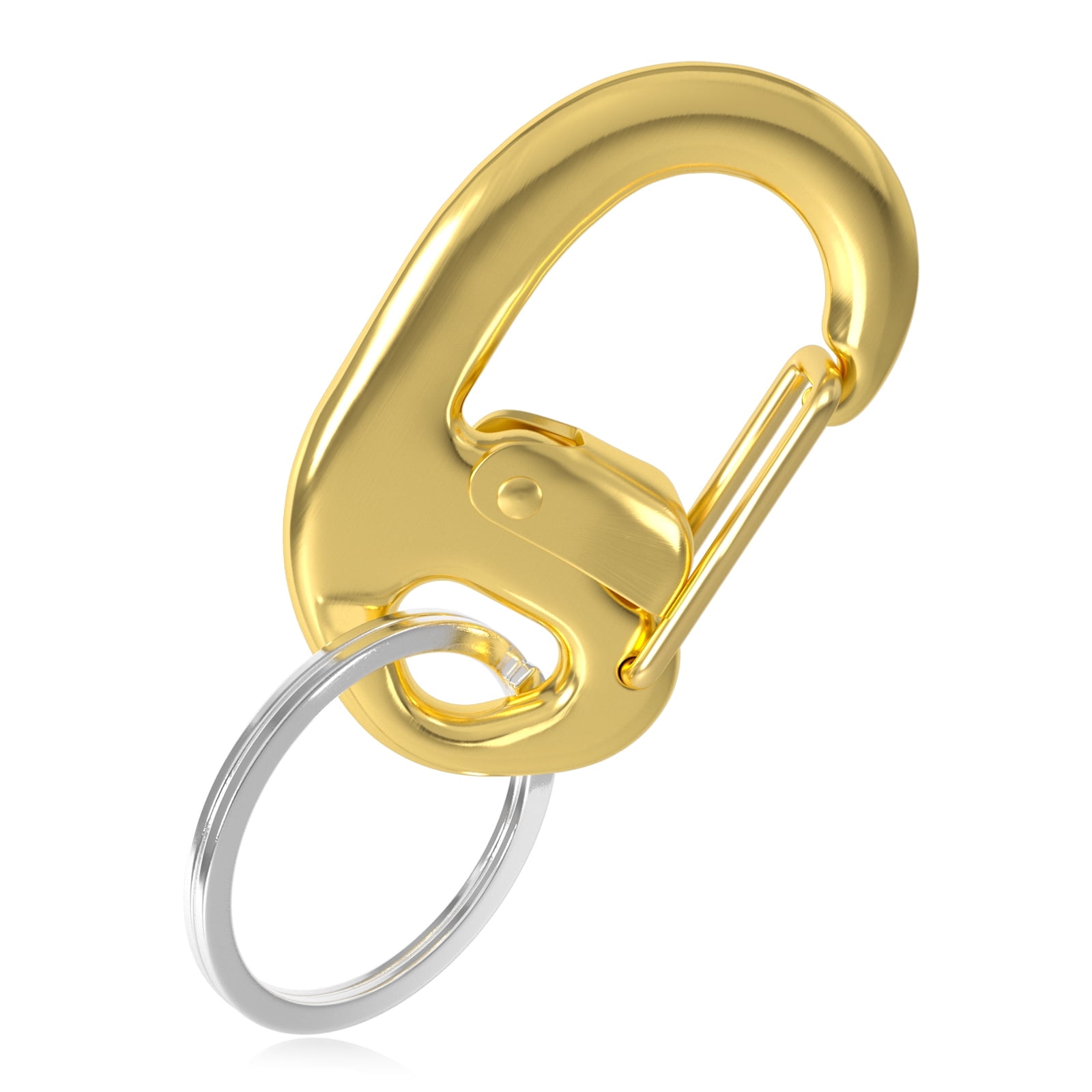 STEEL HAWK Fliplock Stainless Steel Locking Carabiner - Keychain ...