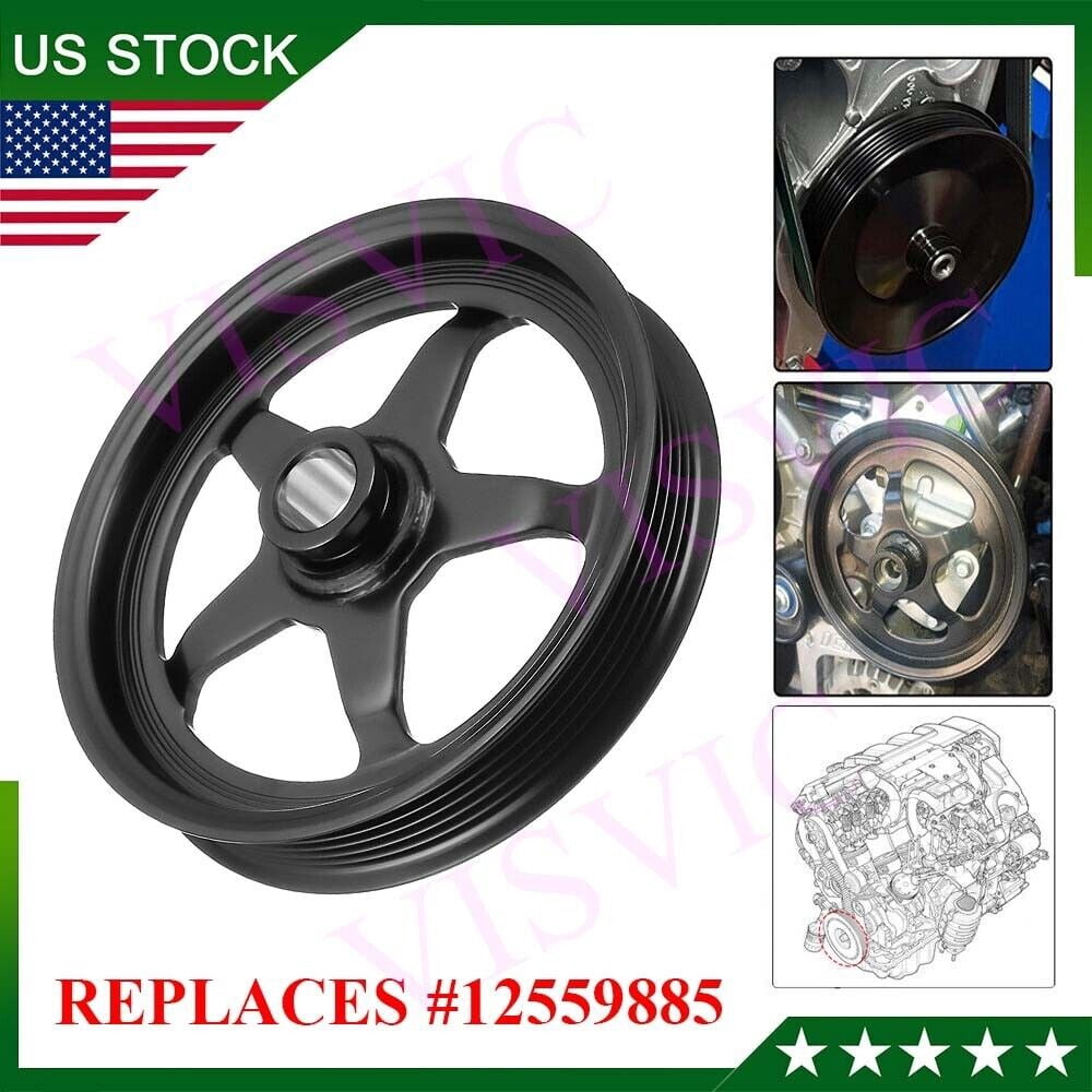 STEEL Power Steering Pump Pulley 12559885 Fit For 98-02 LS1 Camaro ...