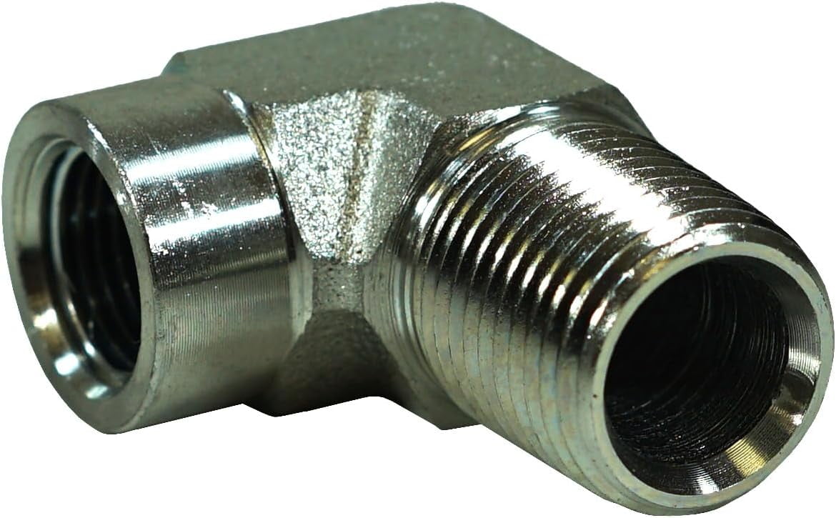 STEEL REDUCING 90º STREET ELBOW 1/2" MALE NPT X 3/8" FEMALE NPT ...