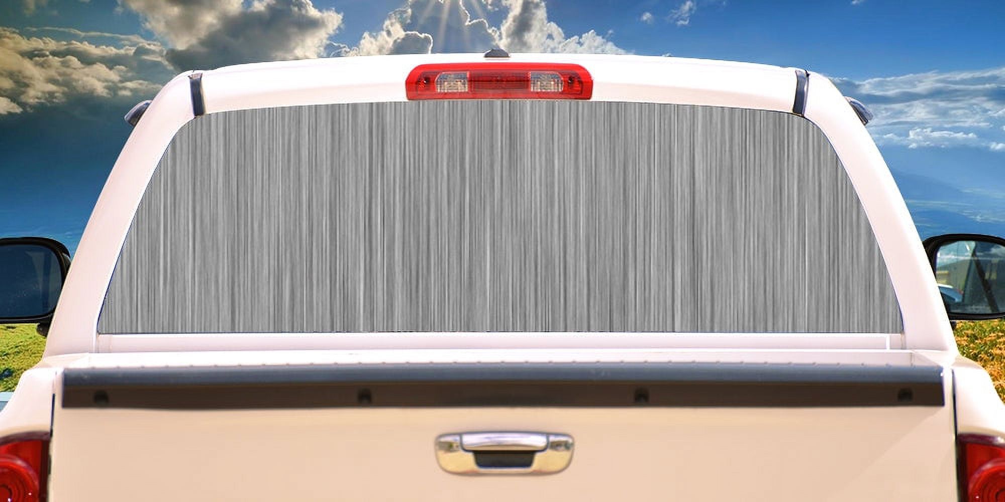 STEEL Rear Window Graphic back truck decal suv view thru vinyl ...