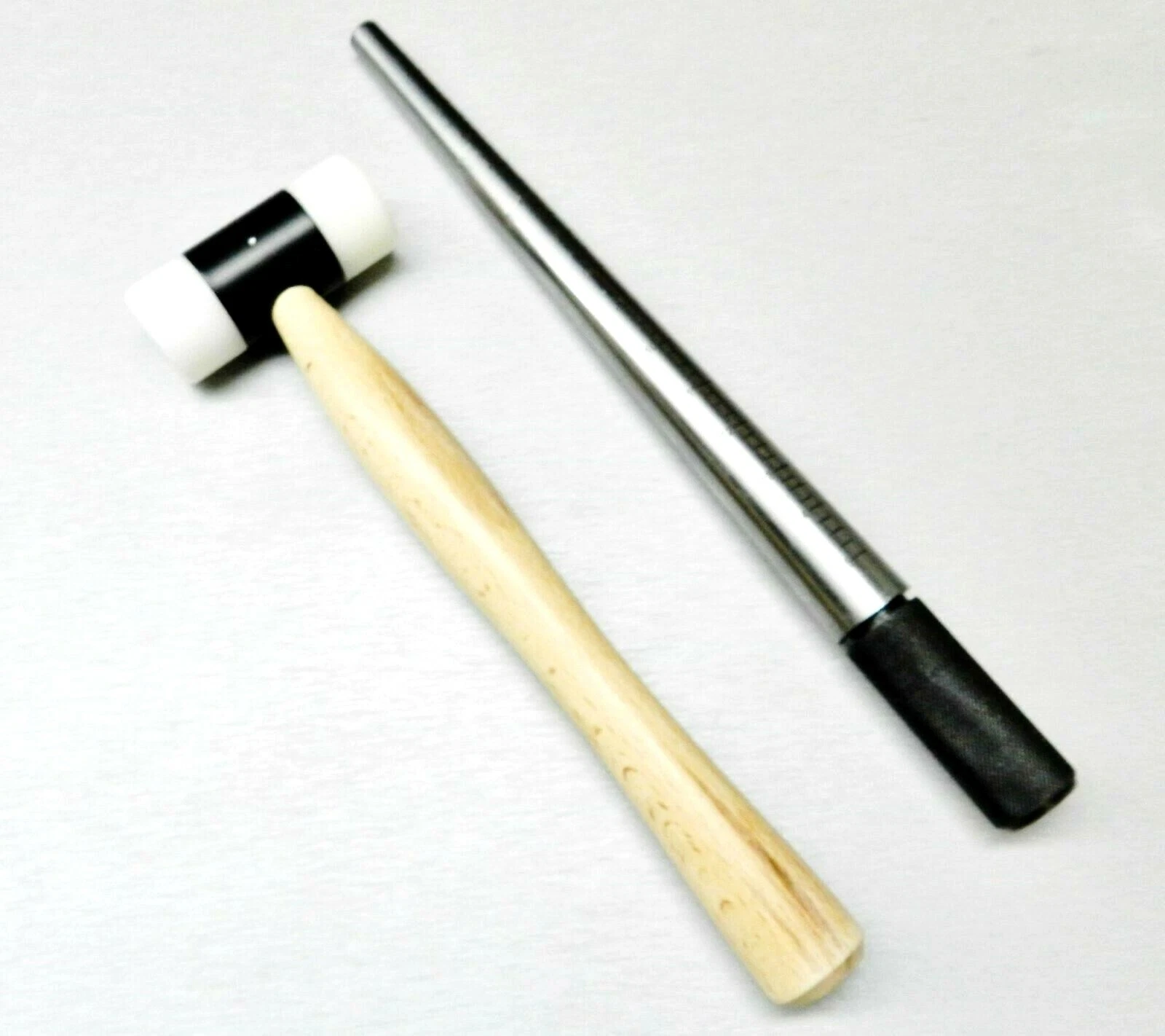 STEEL Ring Mandrel & Nylon Face Mallet JEWELRY MAKING Set Sizing ...
