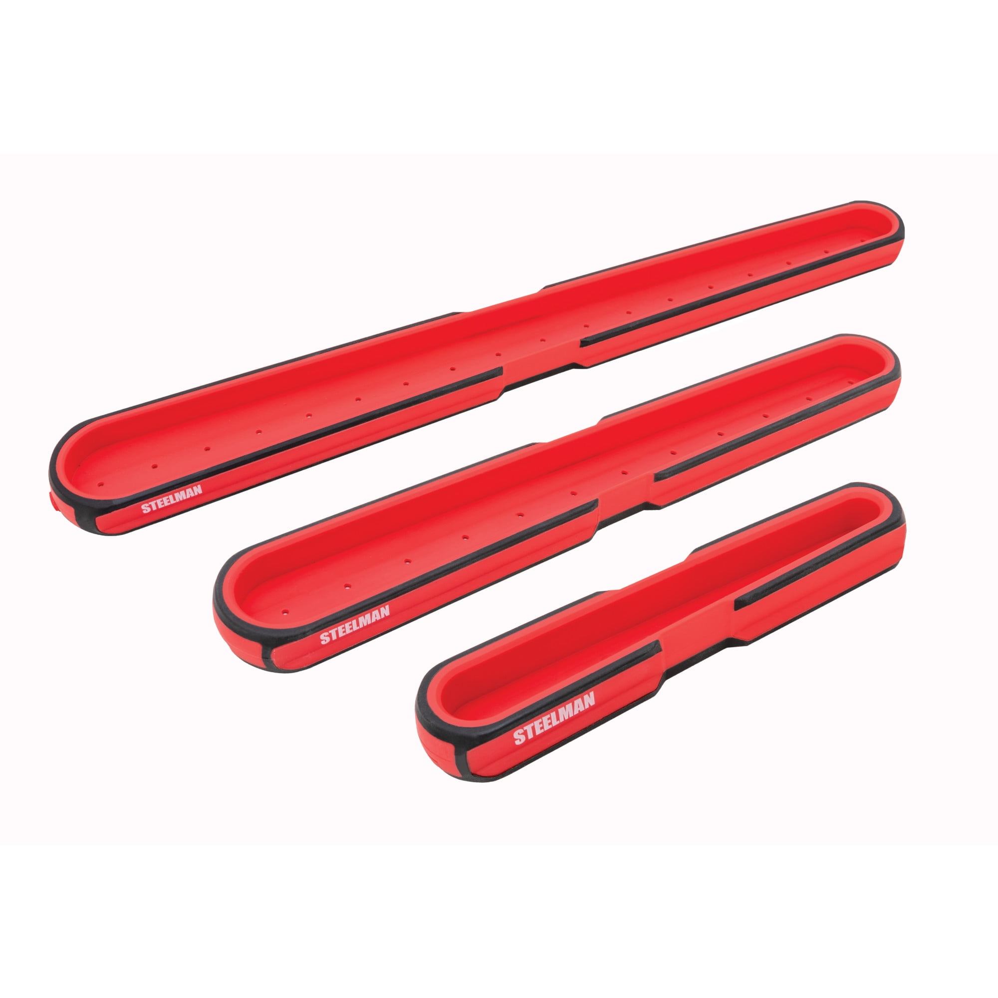 STEELMAN 3-Piece Magnetic Steel Socket Storage Parts Accessory Tray Set ...
