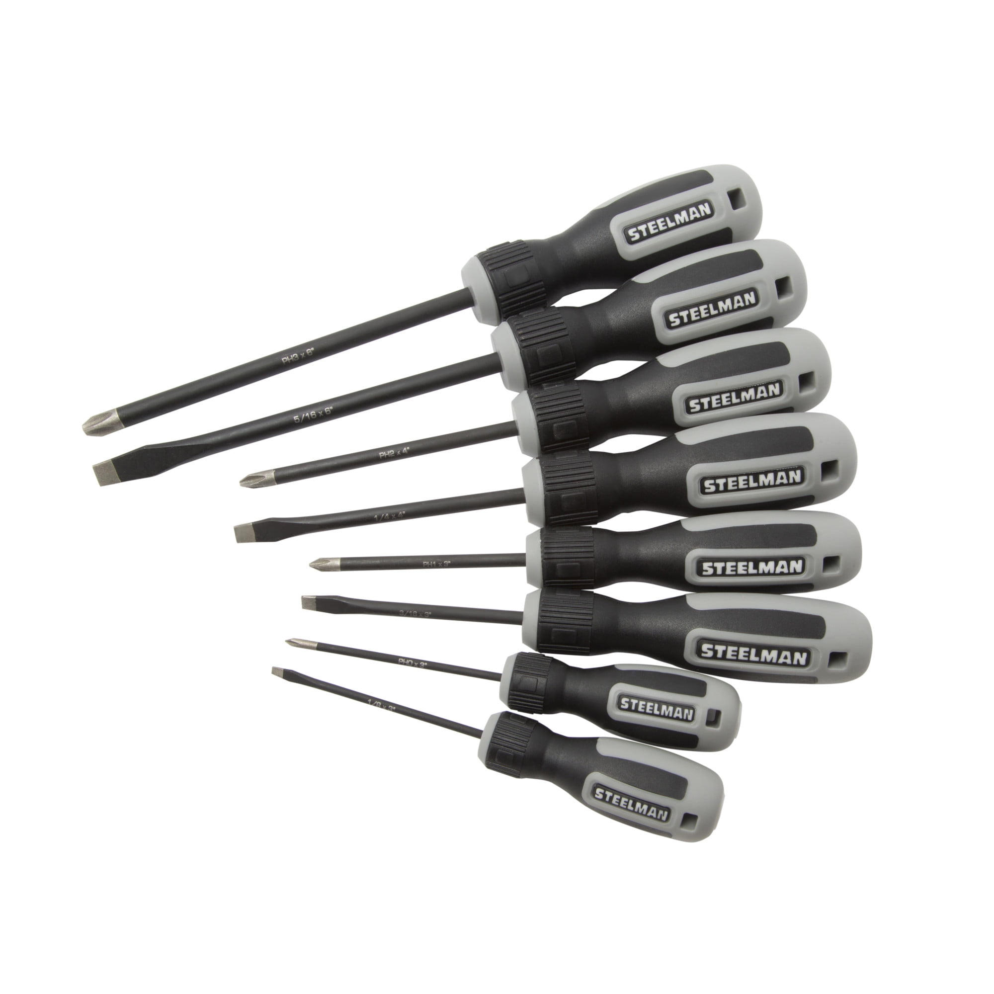 STEELMAN 41856 Magnetic Diamond Tip Screwdriver Set, 8-Piece - Walmart.com