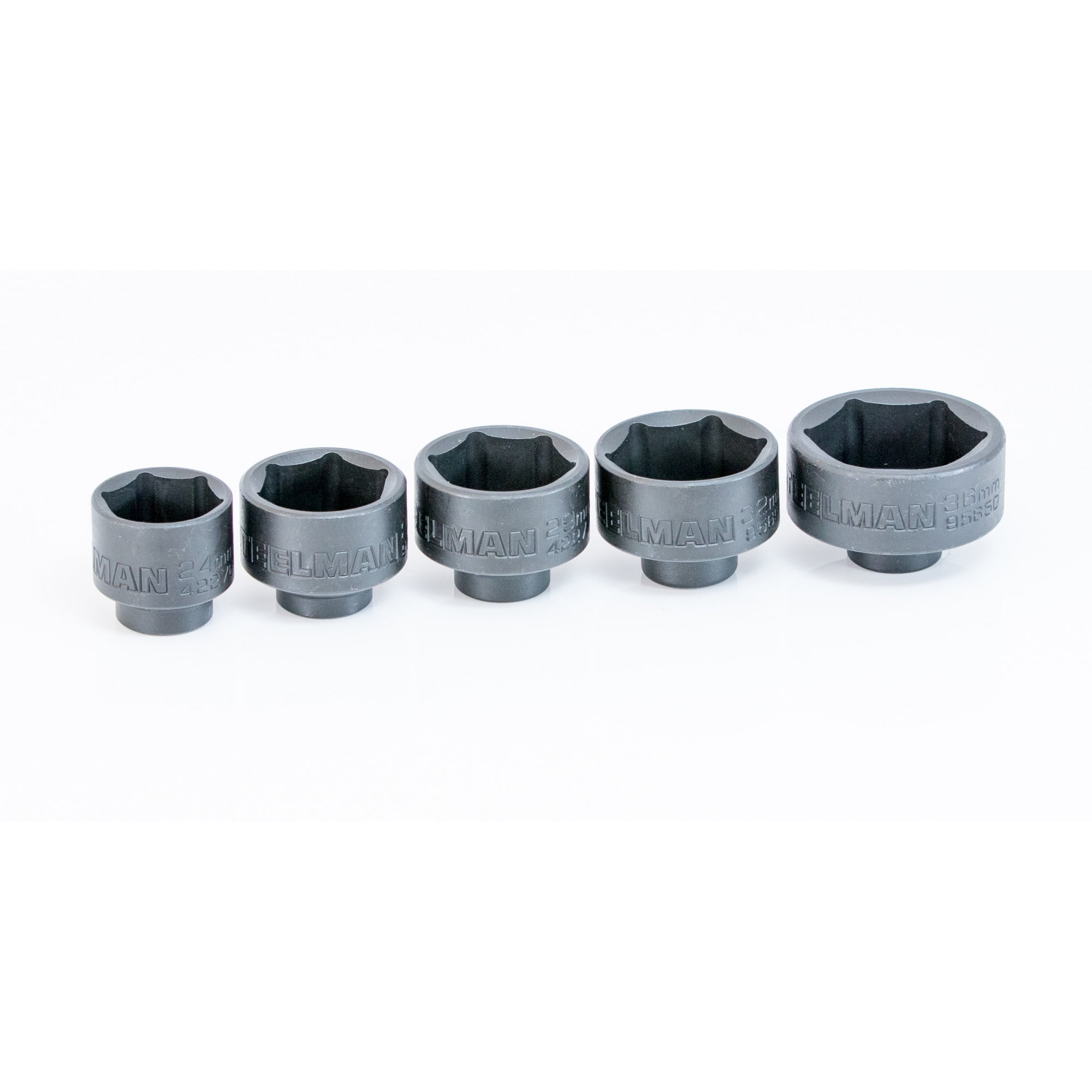 STEELMAN 42275 5-Piece 3/8-Inch Drive Low Profile Oil Filter Socket Set ...