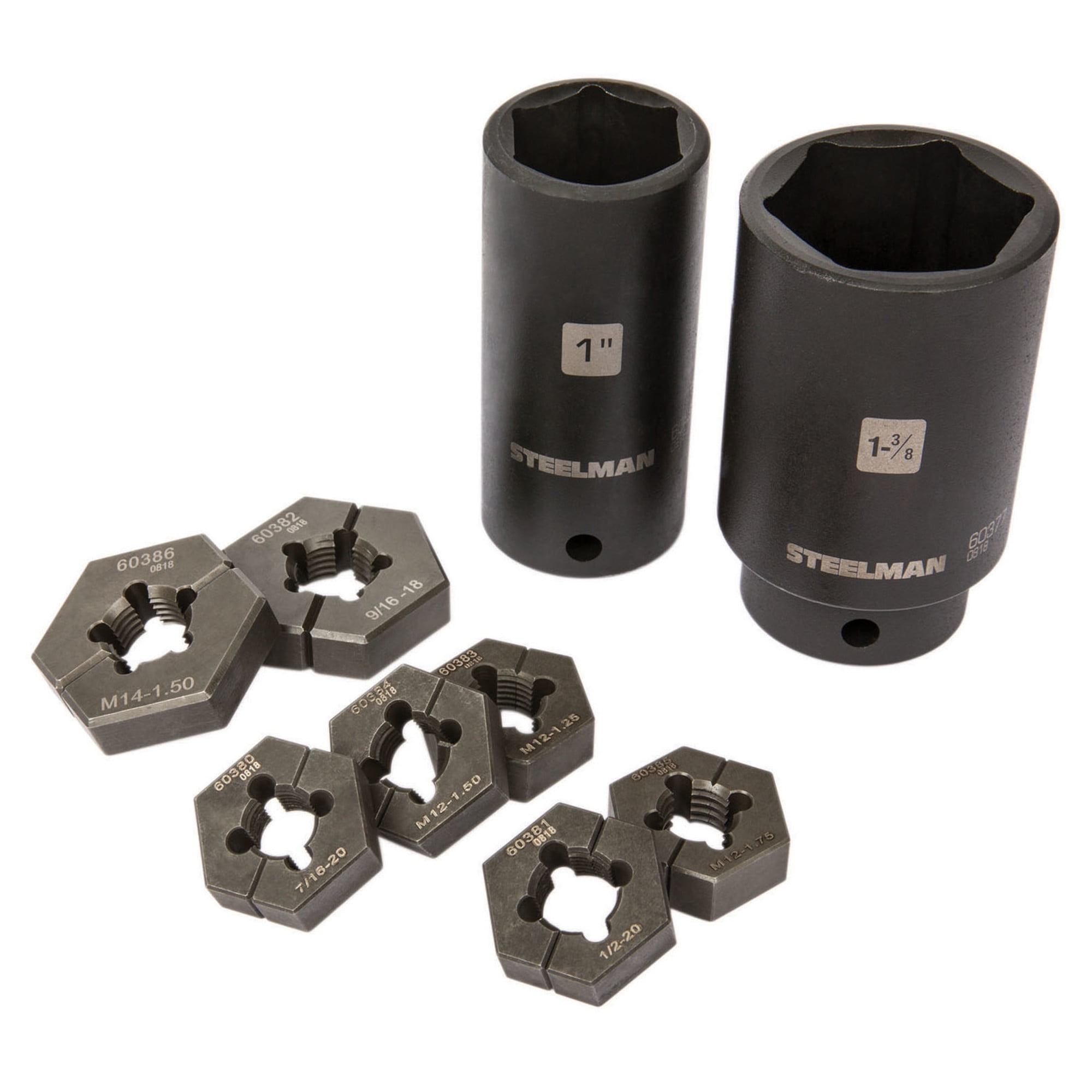 STEELMAN 60375 9-Piece Split Die Wheel Stud Repair/Rethreading Kit ...