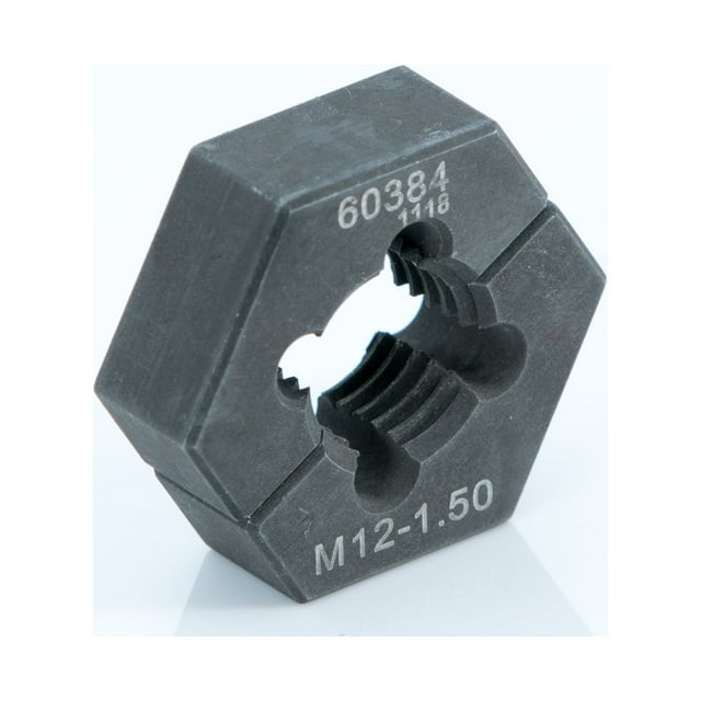 STEELMAN 60384 M12-1.50 Metric Split Die Thread Chaser - Walmart.com