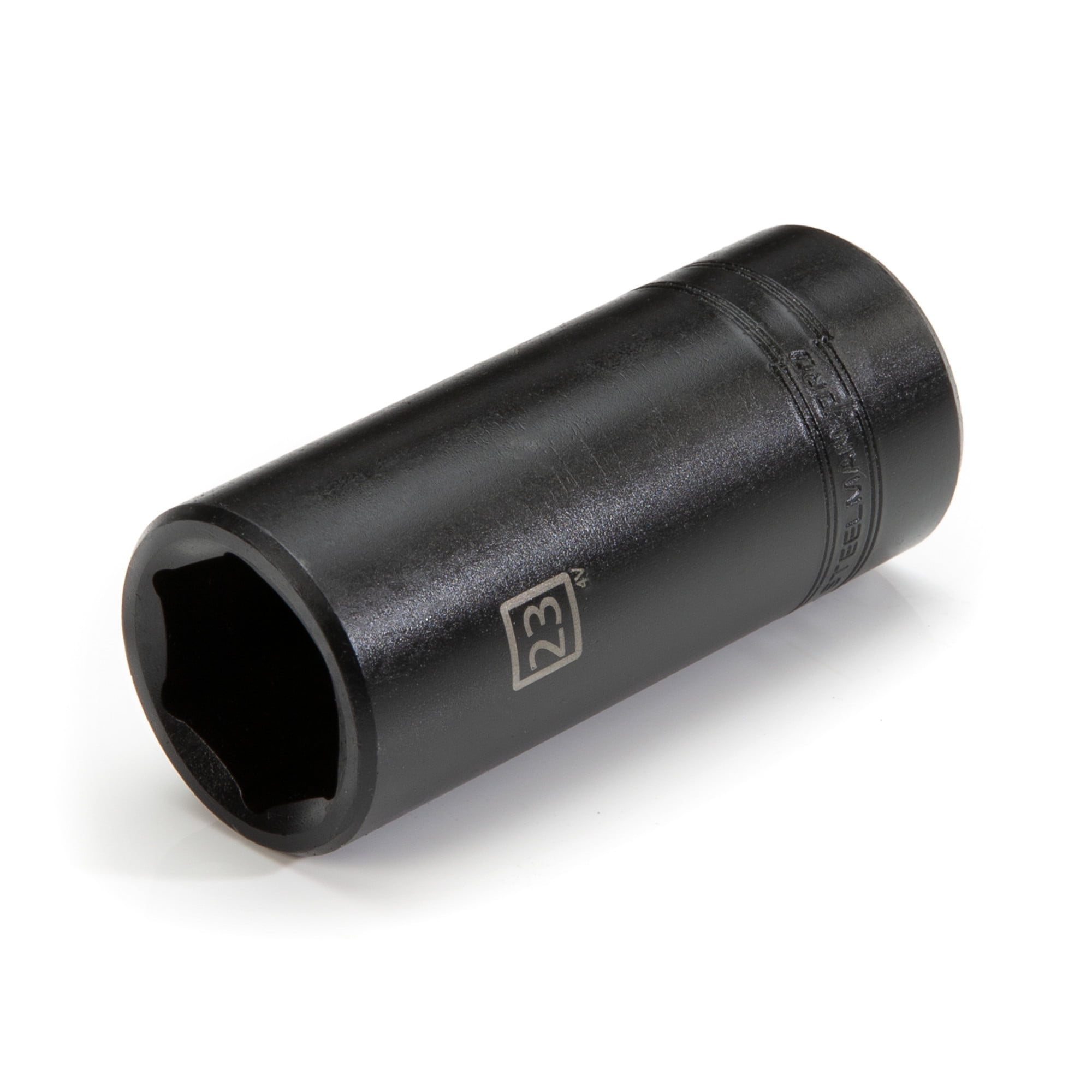 STEELMAN PRO 1/2-Inch Drive x 23mm Deep Well 6-Point Impact Socket ...