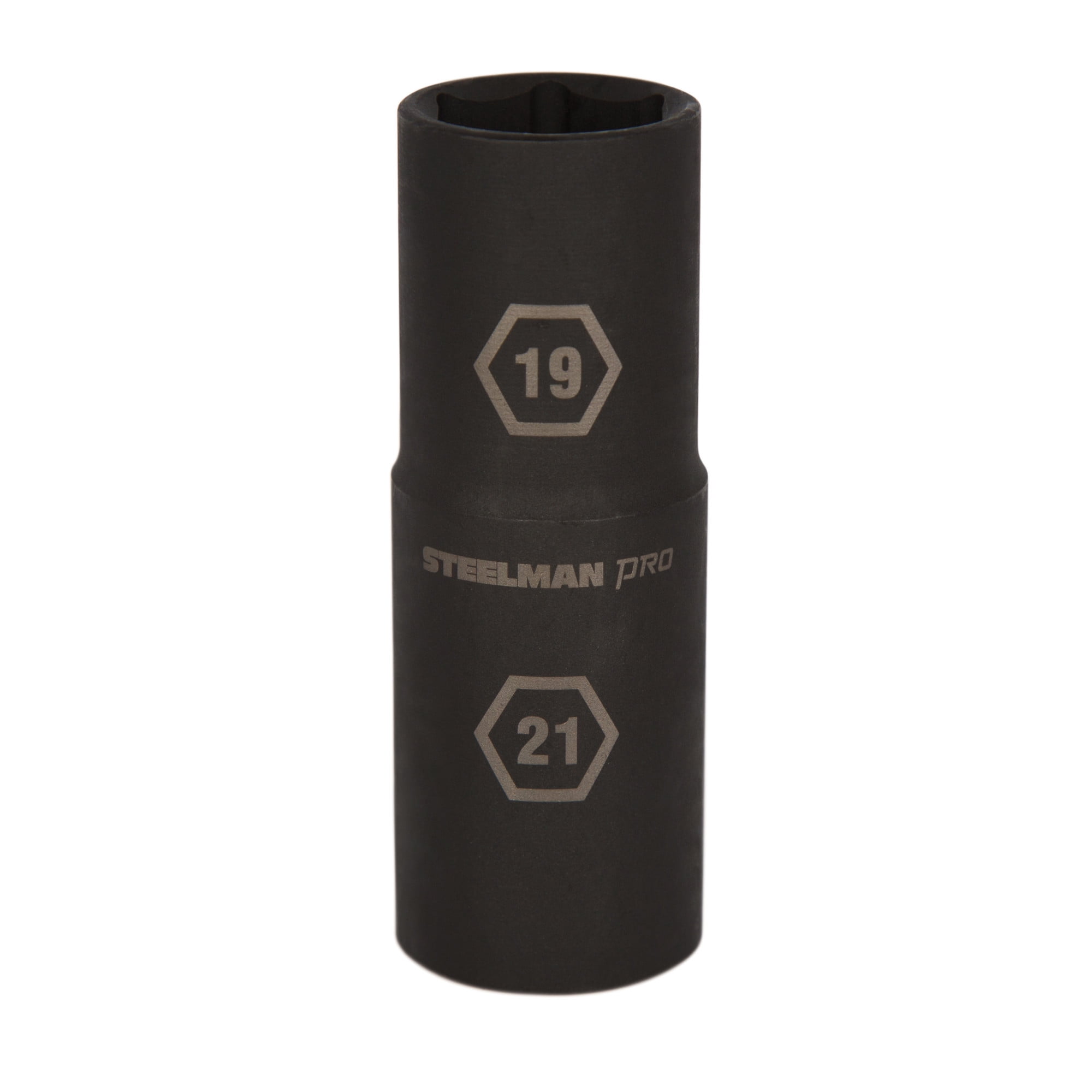 STEELMAN PRO 1/2 in. Drive 19mm x 21mm 6-PT Thin Wall Impact Flip ...