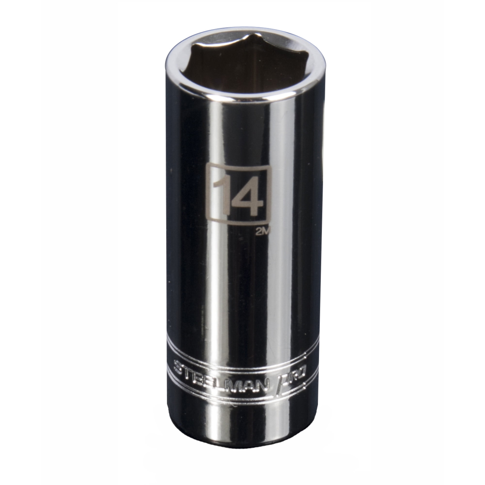 STEELMAN PRO 1/4-Inch Drive x 14mm Deep Well 6-Point Socket, 78522 ...