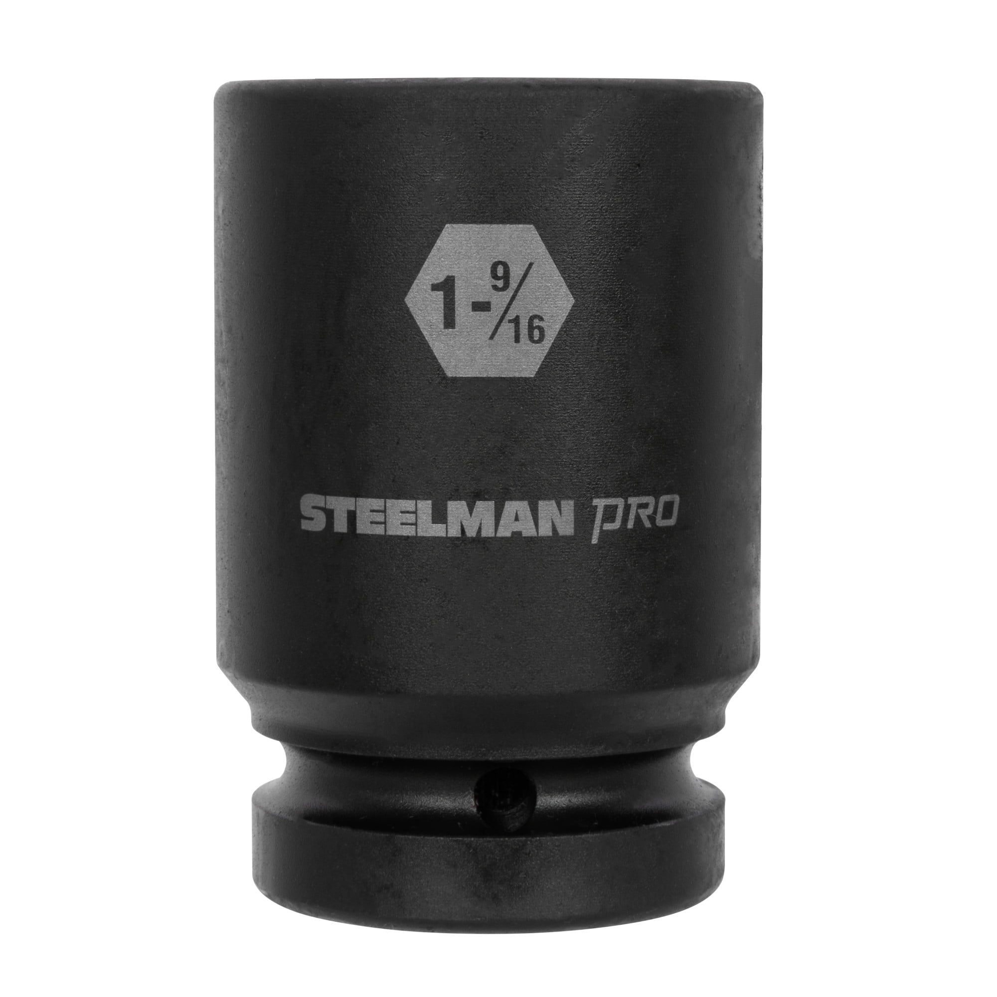 STEELMAN PRO 1-Inch Drive 1-9/16-Inch 6-Point Deep Impact Socket, 60541 ...