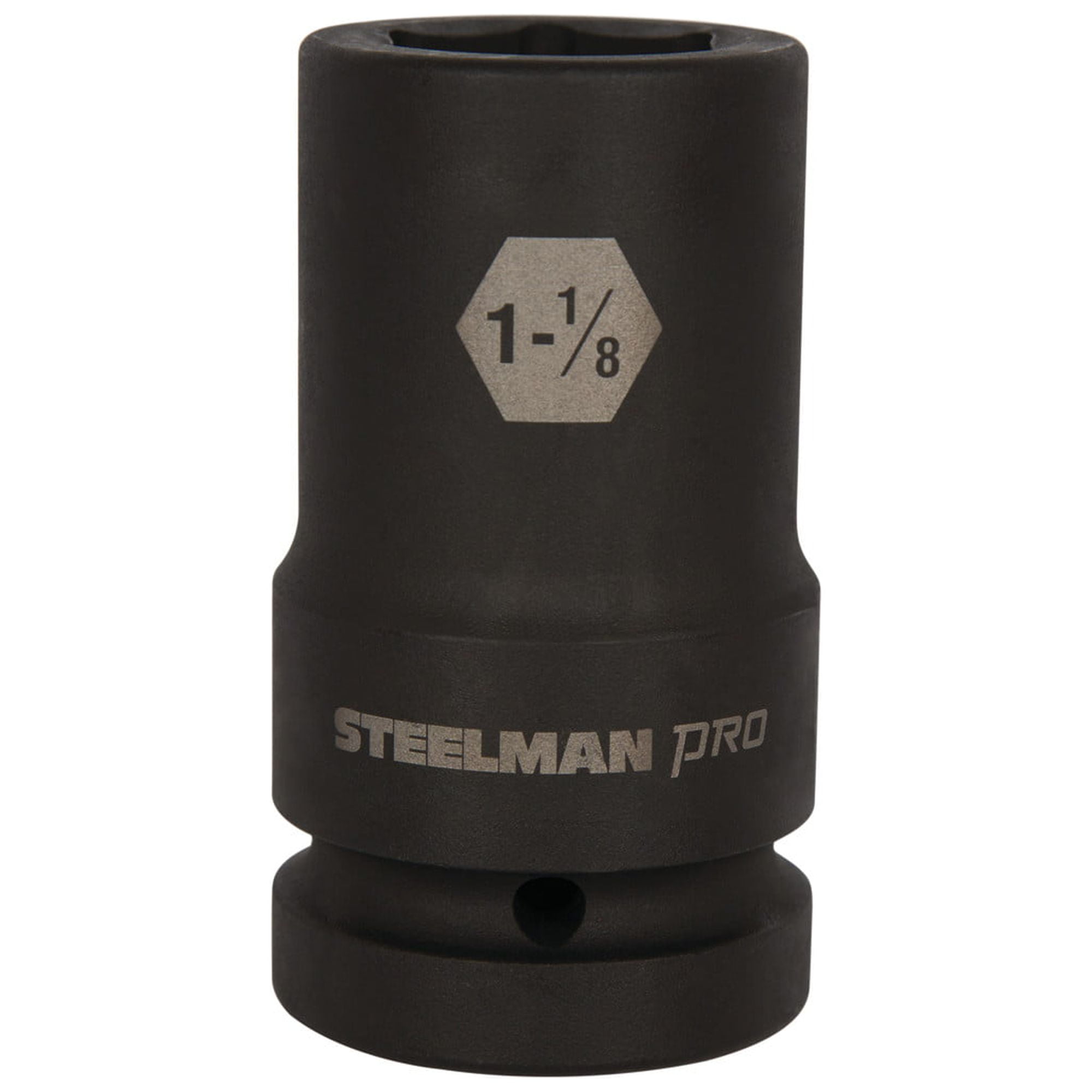 STEELMAN PRO 79397 1-Inch Drive x 1-1/8-Inch 6-Point Deep Impact Socket ...