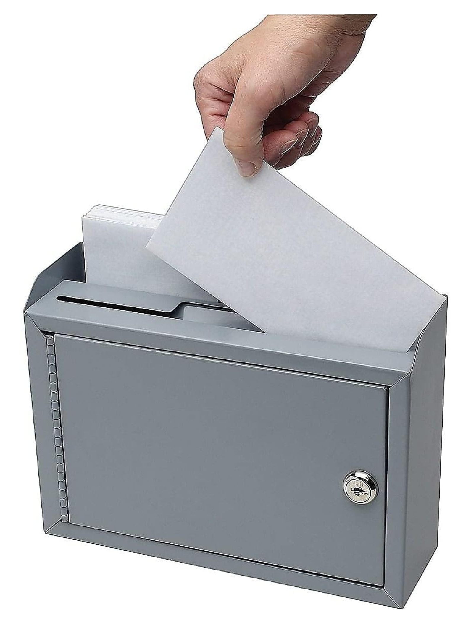 STEELMASTER Drop Box - Multi-Purpose Steel Lock Box for Keys, Mail ...