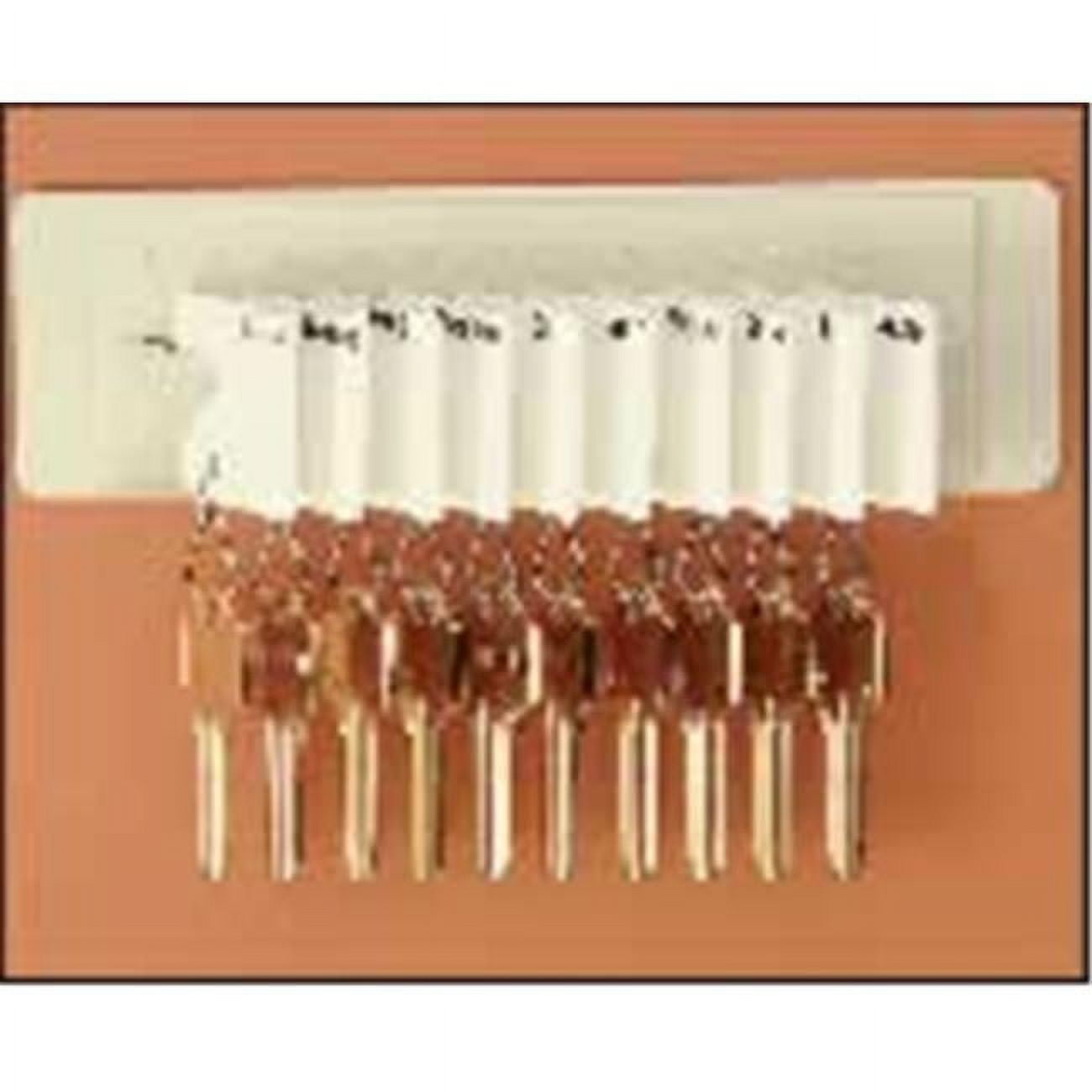 STEELMASTER Wall Mount Key Rack for 10 Keys, 8 x 2.25 Inches, Sand ...