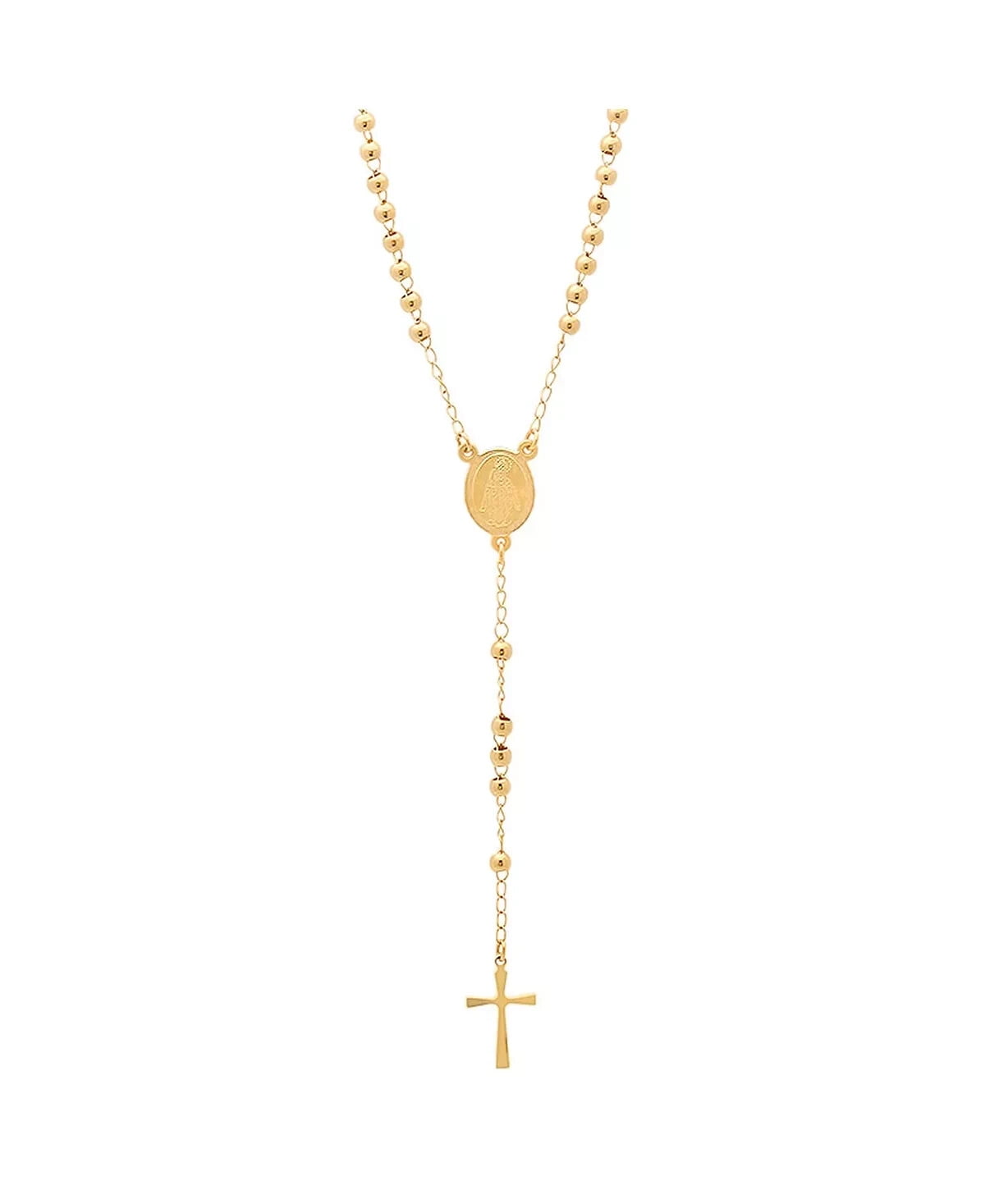 STEELTIME Ladies 18K Micron Gold Plated Stainless Steel Prayer Beaded ...