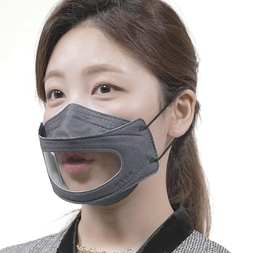 STEK Smile Protector 5EA Clear face mask for adults Anti fog 1 week ...