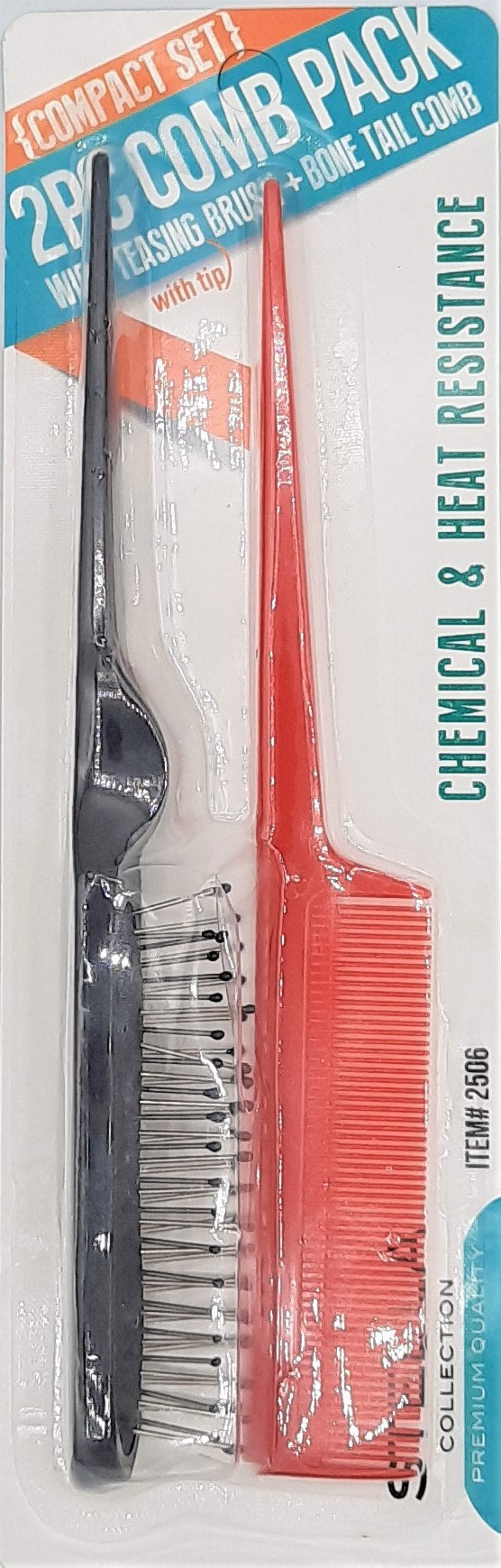 STELLA COLLECTION - Compact Set 2PC Comb Pack Wire Teasing Brush + Bone ...