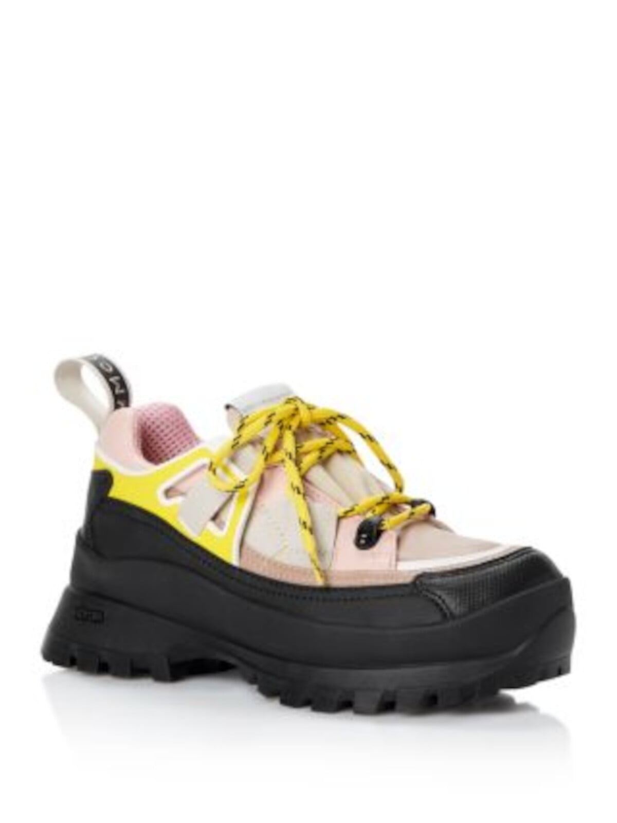 STELLAMCCARTNEY Womens Pink Mixed Media 1-1/2" Platform Heel Pull-Tab ...