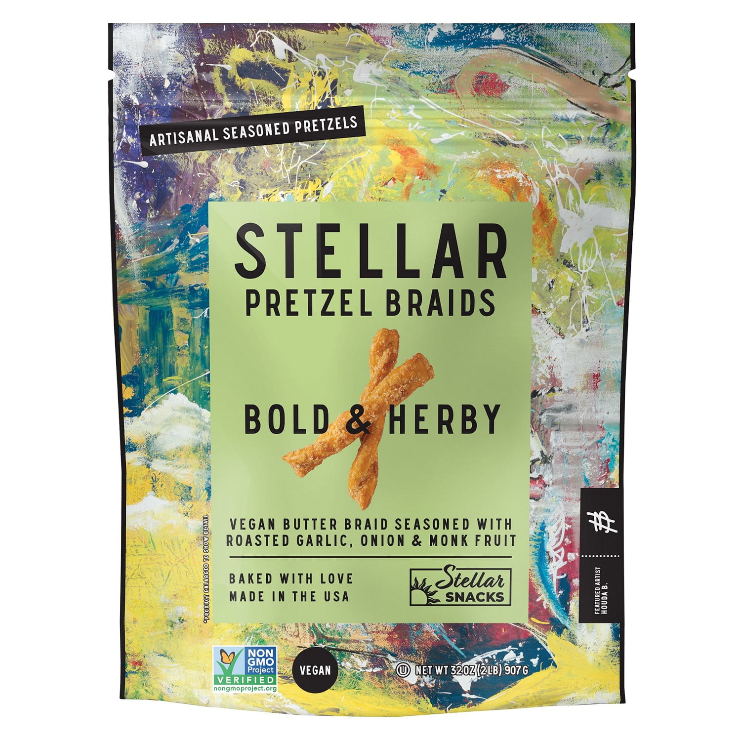 Stellar Artisanal Seasoned Pretzel Braids, Bold & Herby (32 Ounce ...