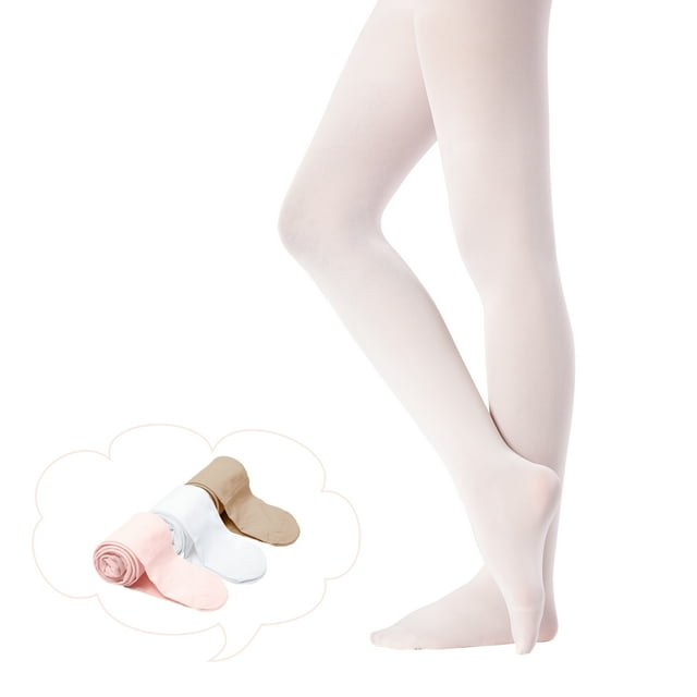 Stelle 3 Pairs Ballet Tights Ultra Soft Pro Footed Strech Dance