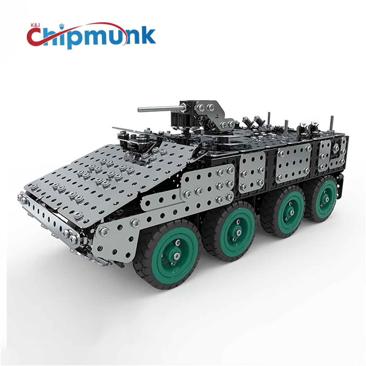 STEM Building Toys Armored transport vehicle Metal Assembled Model ...