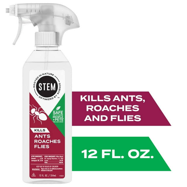 STEM Kills Indoor and Outdoor Ants Roaches and Flies Killer Bug Spray ...