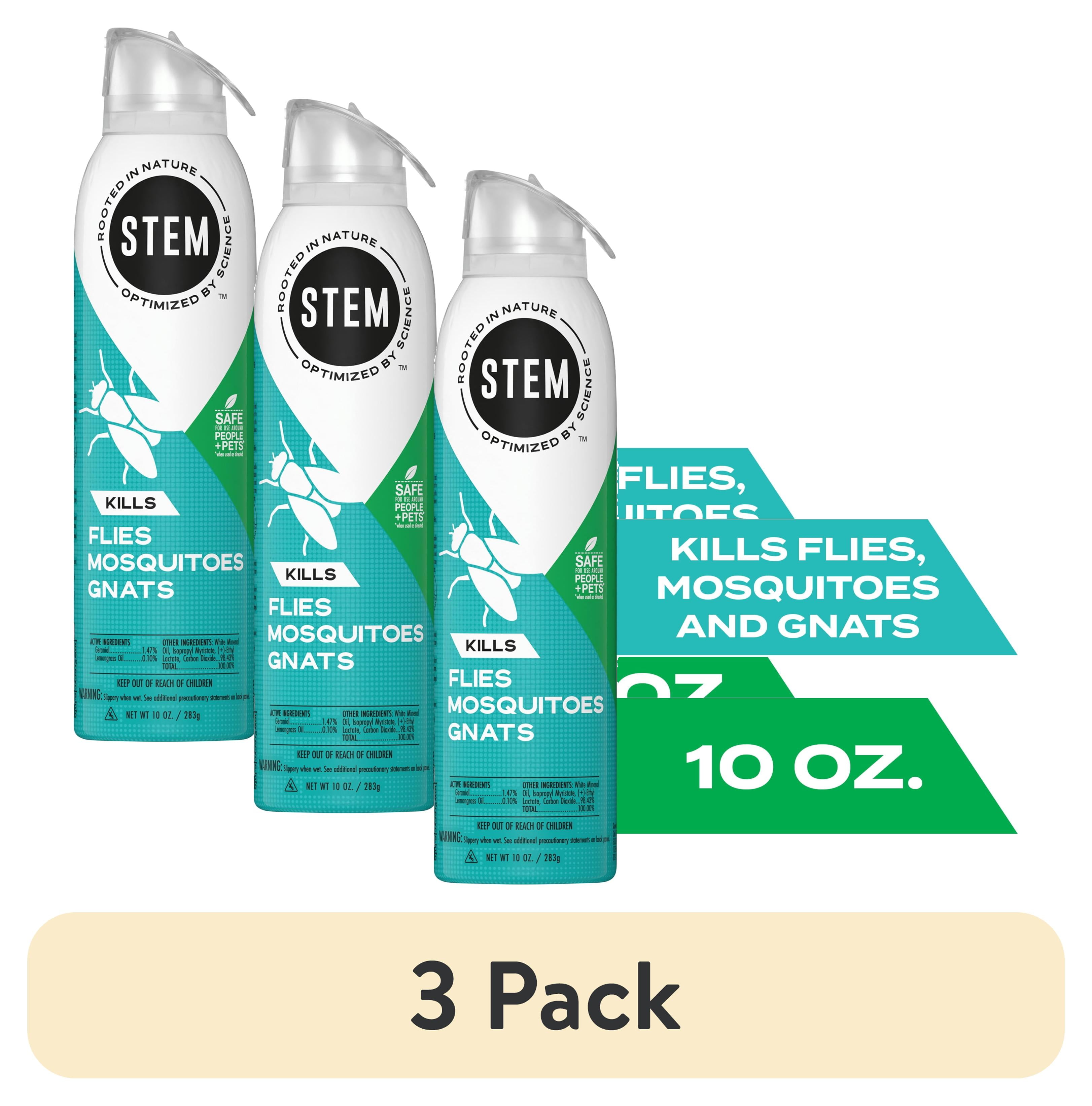 (3 pack) STEM Kills Indoor and Outdoor Flies Mosquitoes and Gnats ...