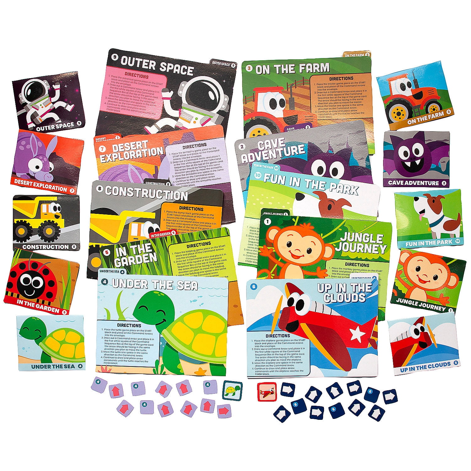 STEM Laminated Cardstock Beginner Coding Game Educational Activity ...