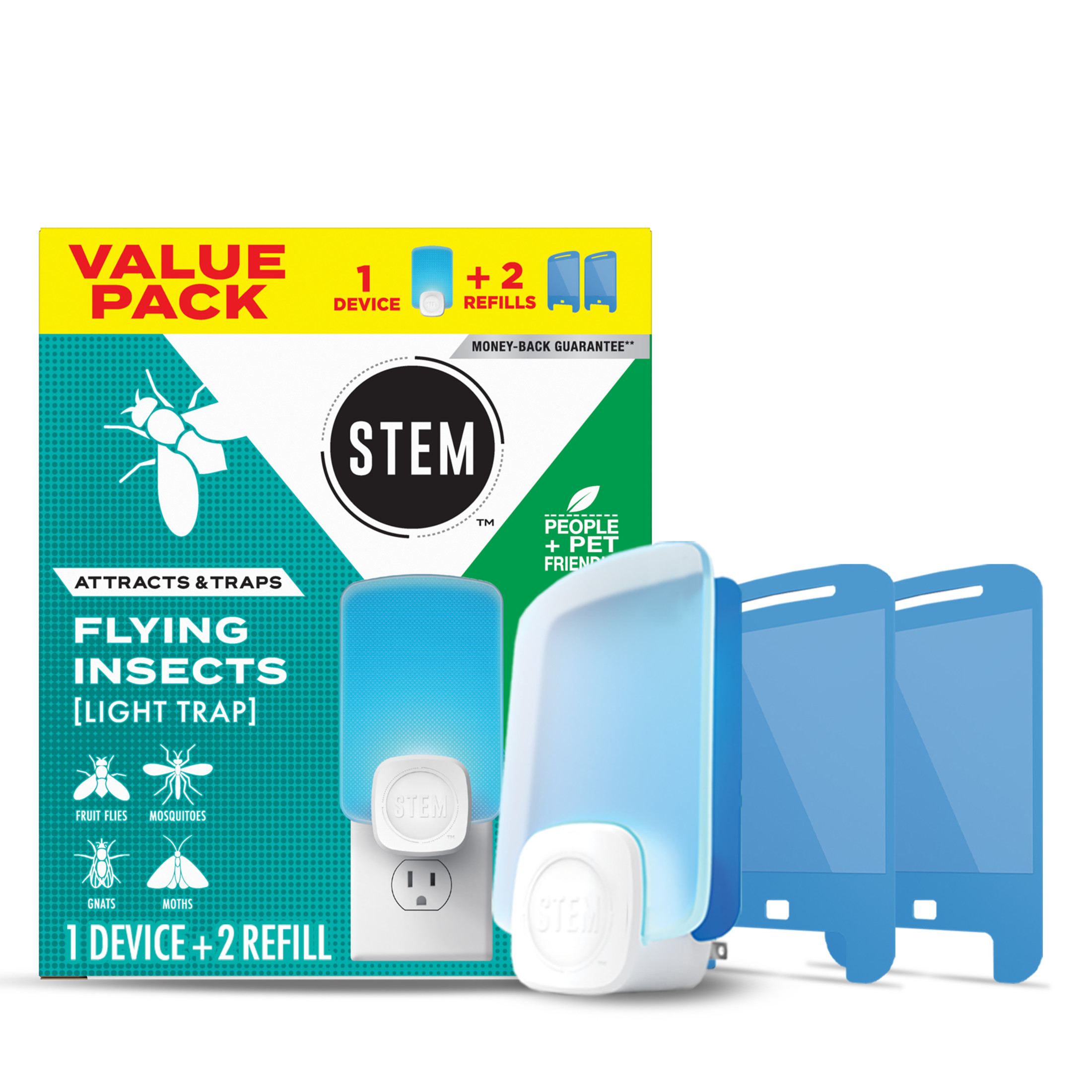 Beneky Clearance Insect Traps Flie Traps Bugs Sticky Board Dual Sided Sticky Traps Flying Plant