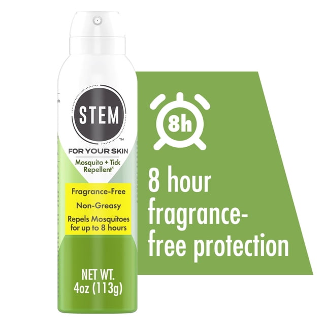 STEM Mosquito & Tick Repellent Bug Spray For Your Skin, Fragrance-Free ...