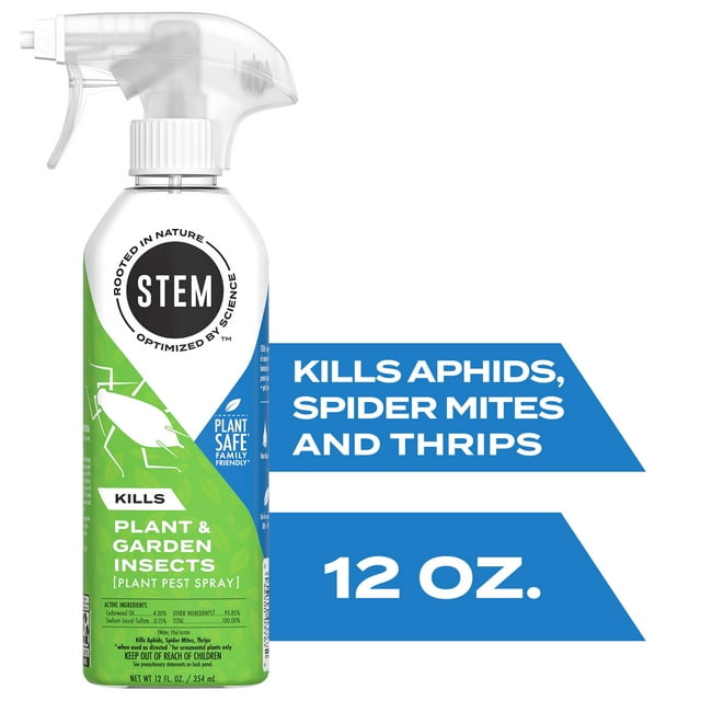 STEM Plant Pest Spray, Kills Plant & Garden Insects: water based, plant ...