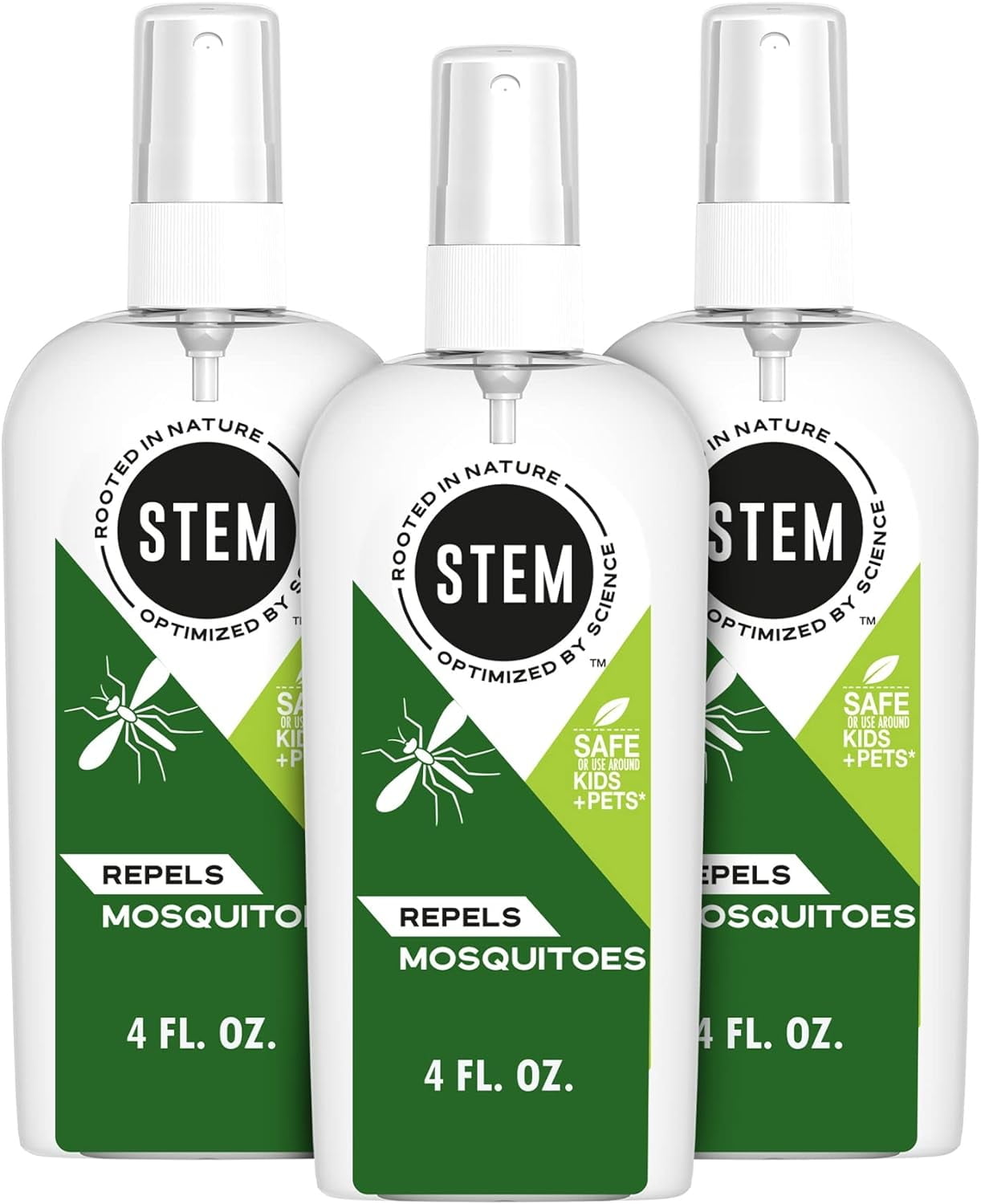 STEM Botanical Extracts Mosquito Repellent Spray, DEET Free, 4 oz, Pack ...