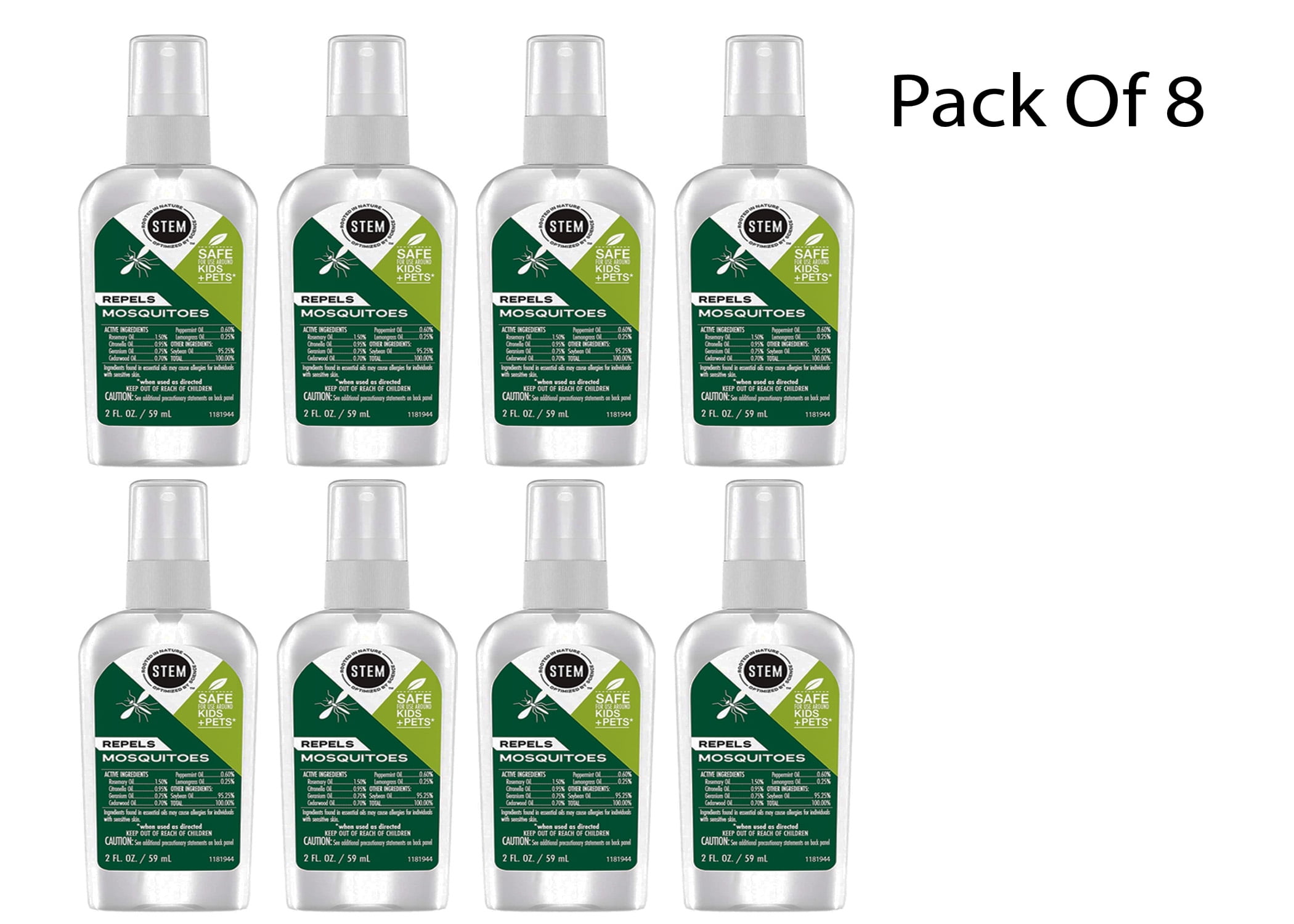 STEM Repels Mosquitoes, Insect Repellent Spray with Essential Oil, 2 Fl ...