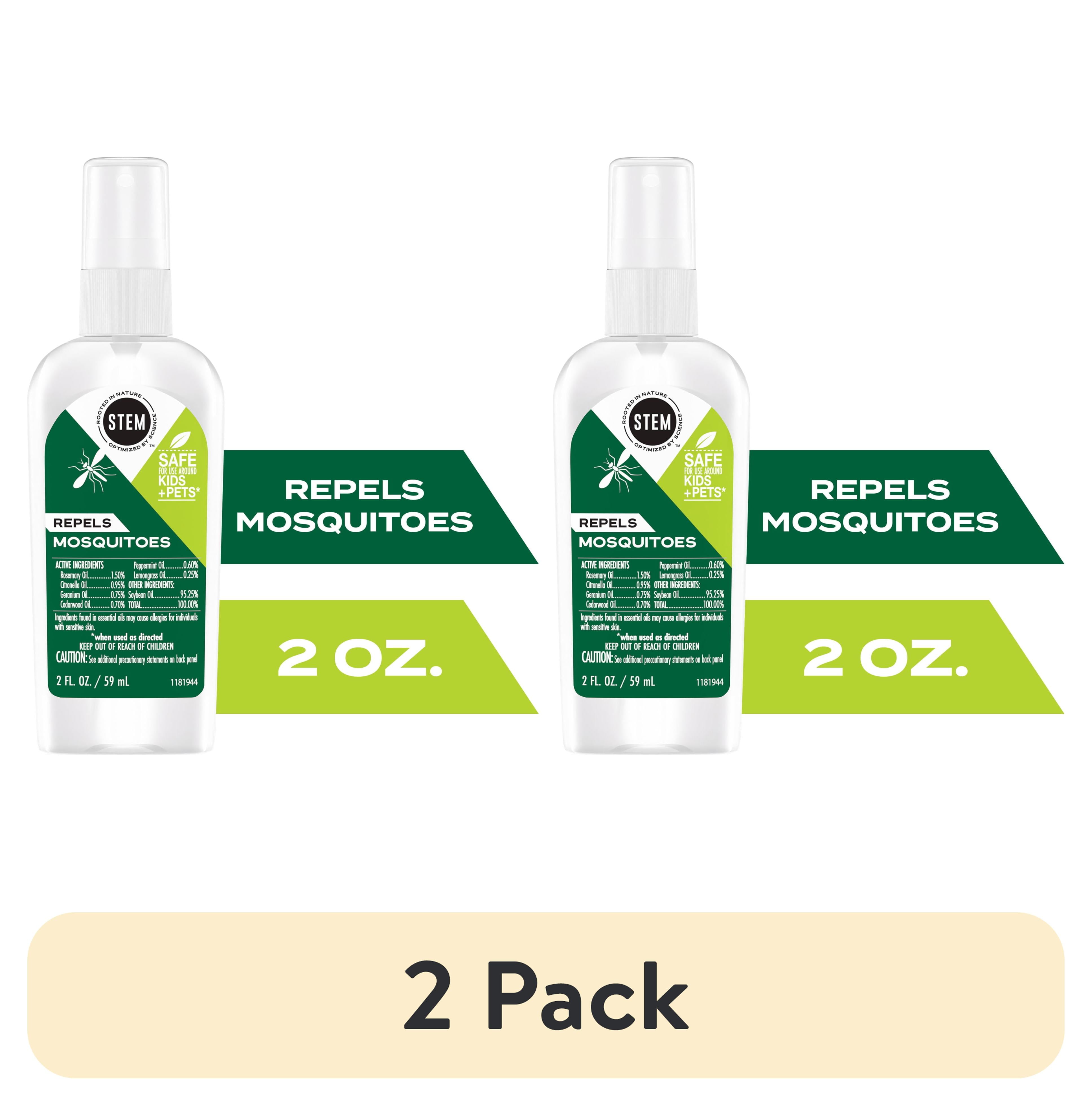 (2 pack) STEM Repels Mosquitoes, Mosquito Repellent with Botanical ...