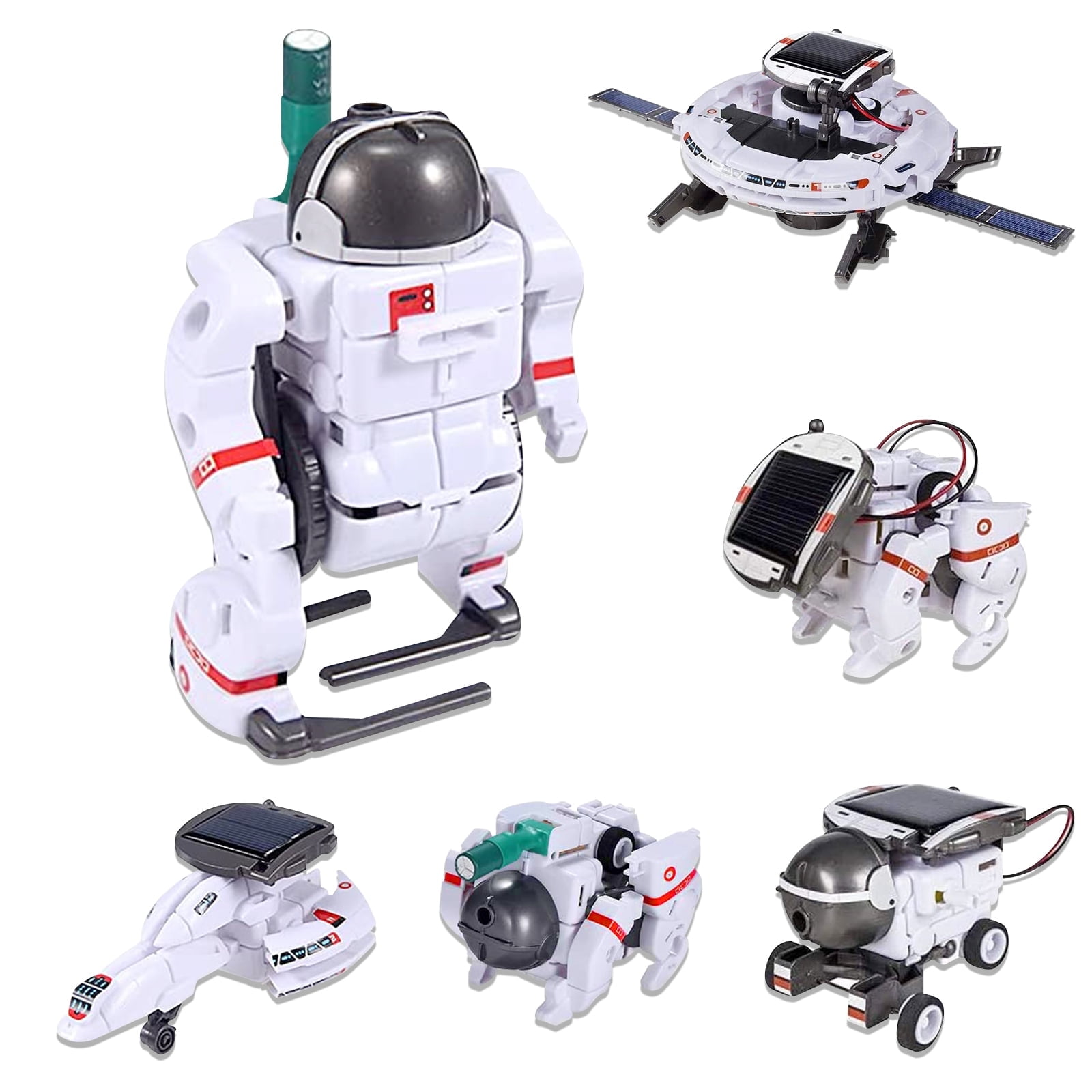 STEM Science Kits, 6-in-1 Solar Robot Kit Educational Learning Building ...