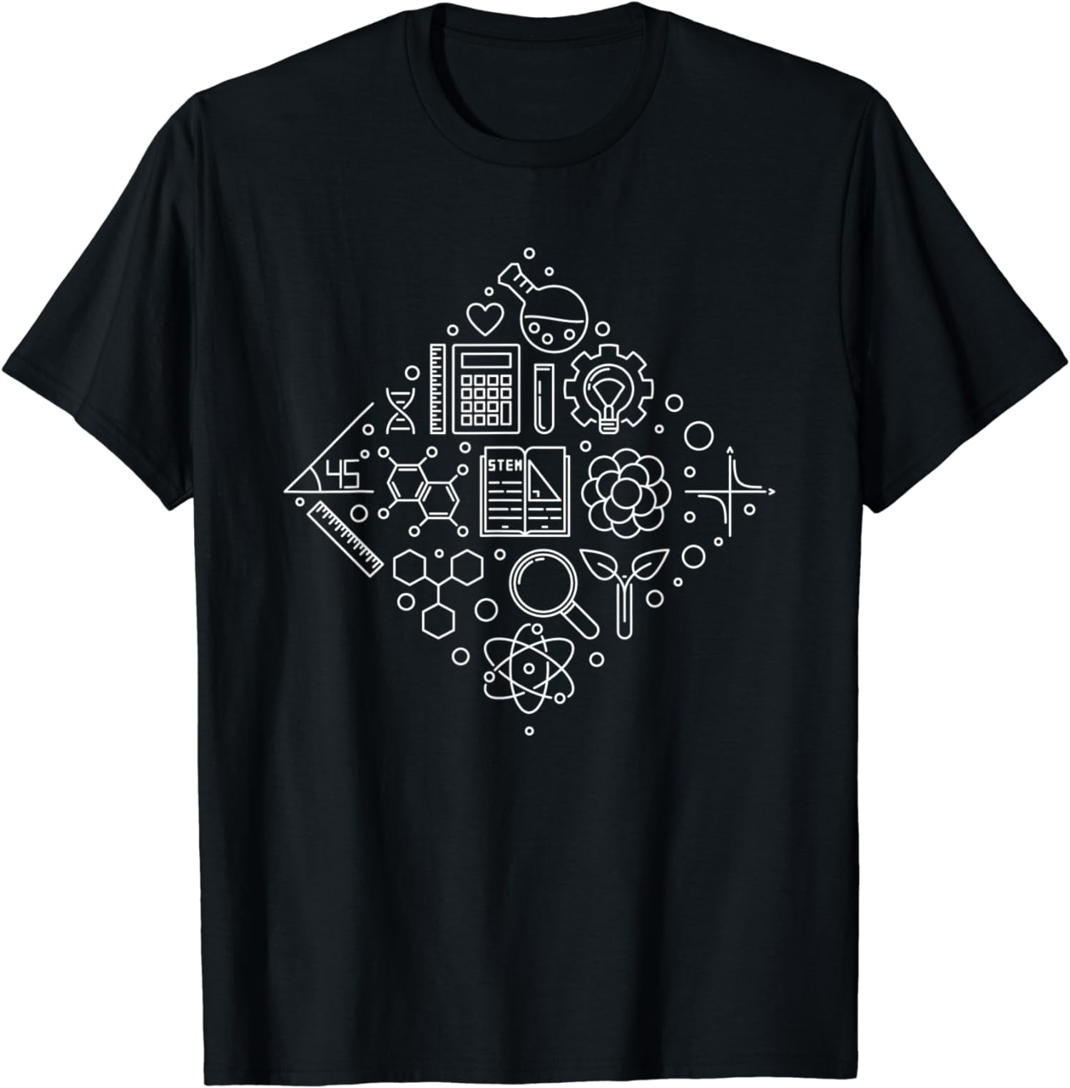 STEM rhombus - Science, Technology, Engineering and Math T-Shirt ...