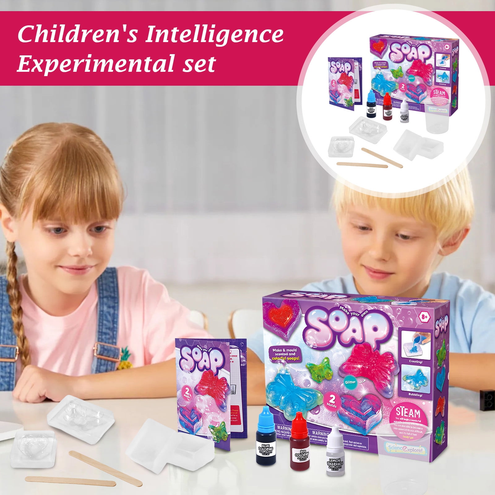 STEMA Kids DIY Soap Making Kit Educational Science Experiment Toy Craft ...