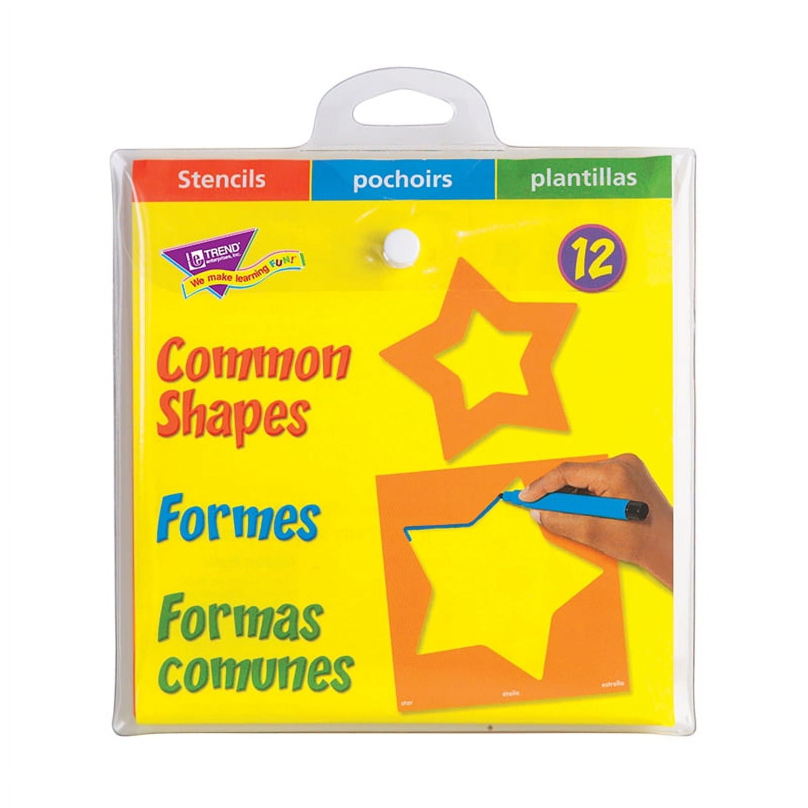TREND ENTERPRISES T-65003 STENCILS COMMON SHAPES - Walmart.com