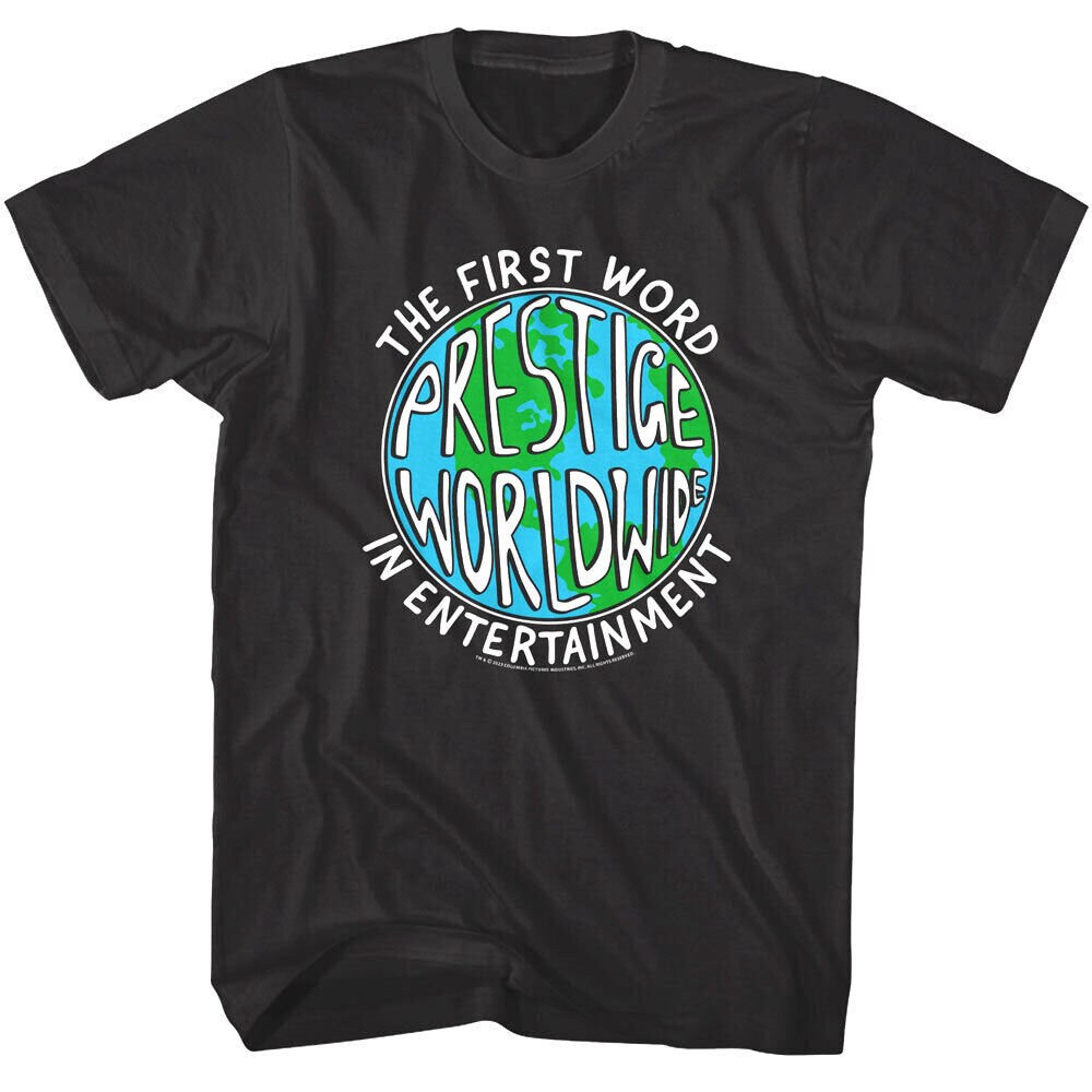 STEP BROTHERS T-Shirt Prestige Worldwide Earth Logo Graphic Tees ...
