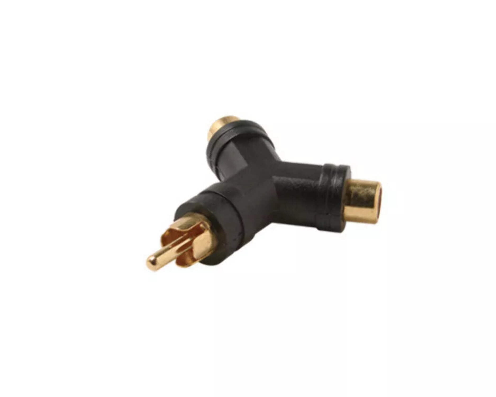 Steren 2-RCA Jack to RCA Plug Y Adapter - Gold-Plated - 10 Pack ...