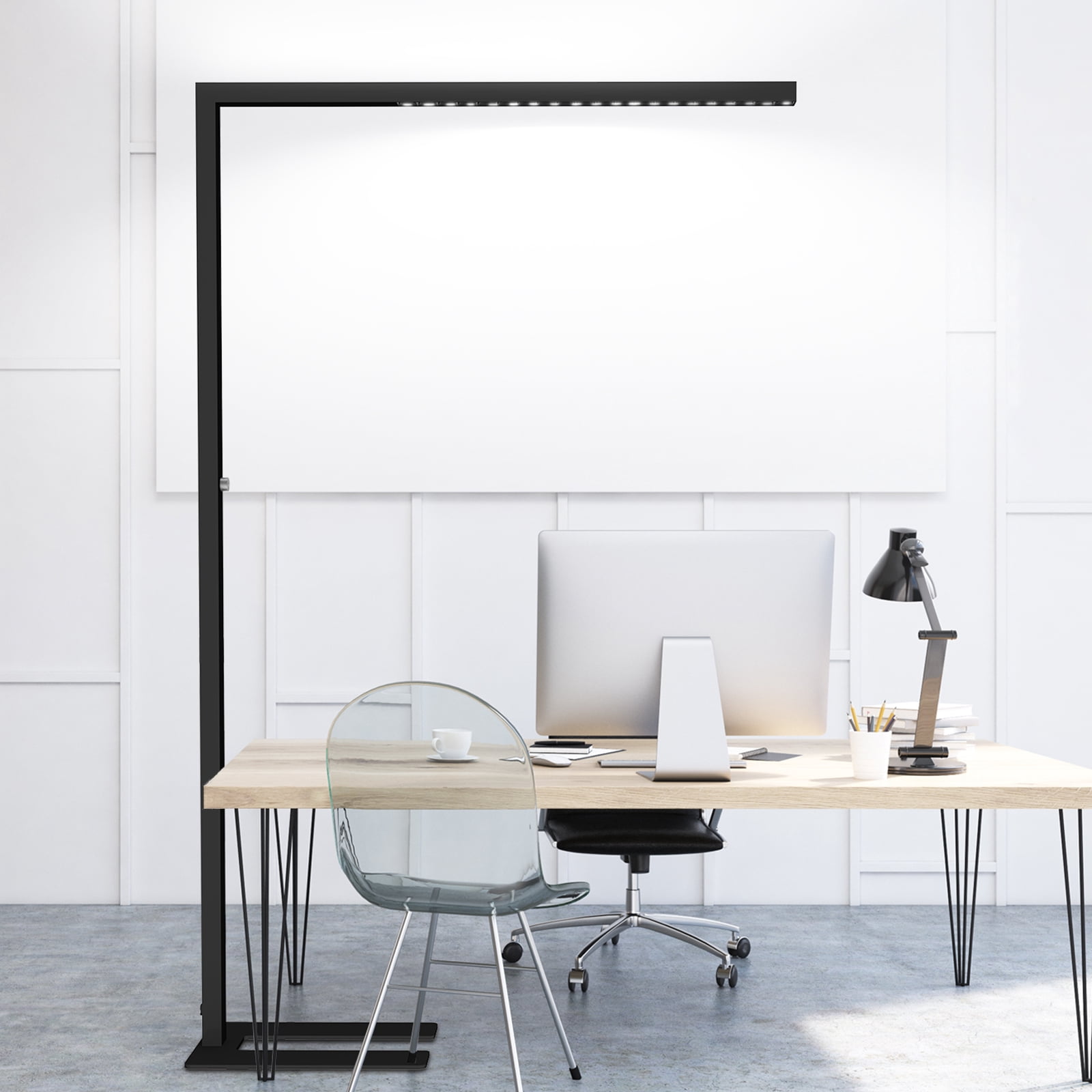 STERREREN 77” 2-Light Modern Aluminum LED Floor Lamp - Walmart.com