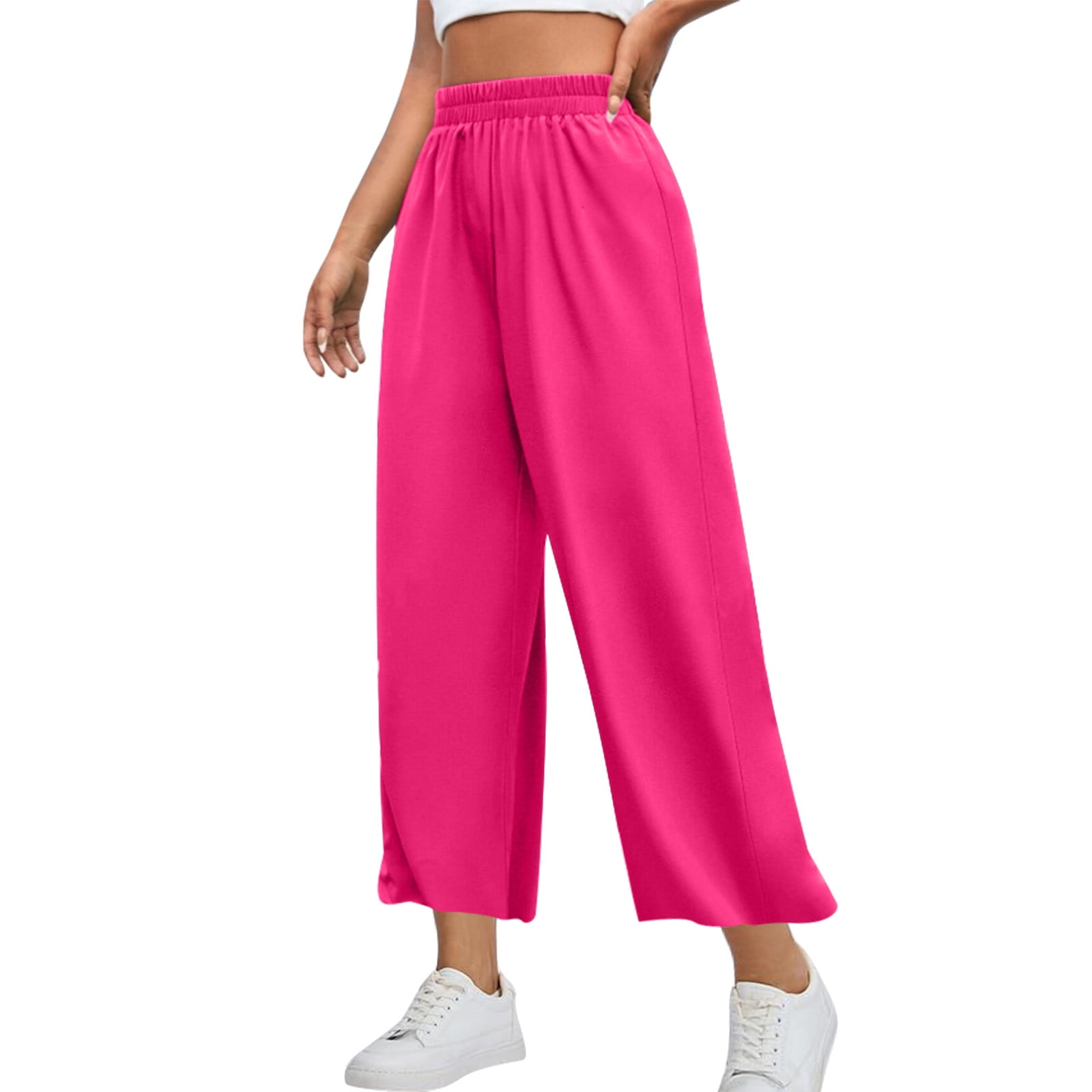 STETMN Women's High Waisted Dress Pants High Waist Tailored Button Down ...