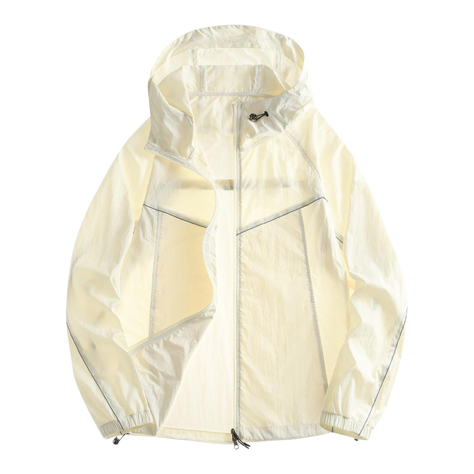 STETMN Women's Rain Jacket With Hood Lightweight Waterproof Sun Shirts ...