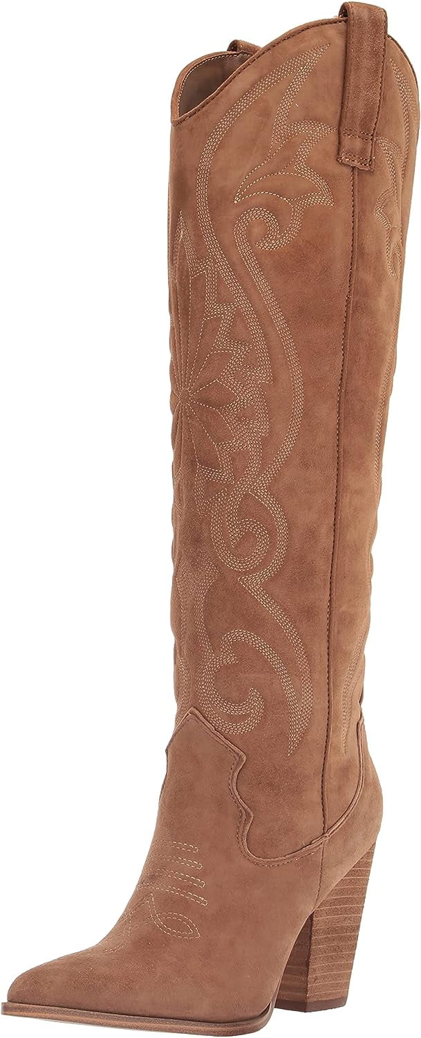 STEVE MADDEN LASSO Boots Chestnut Suede - Walmart.com