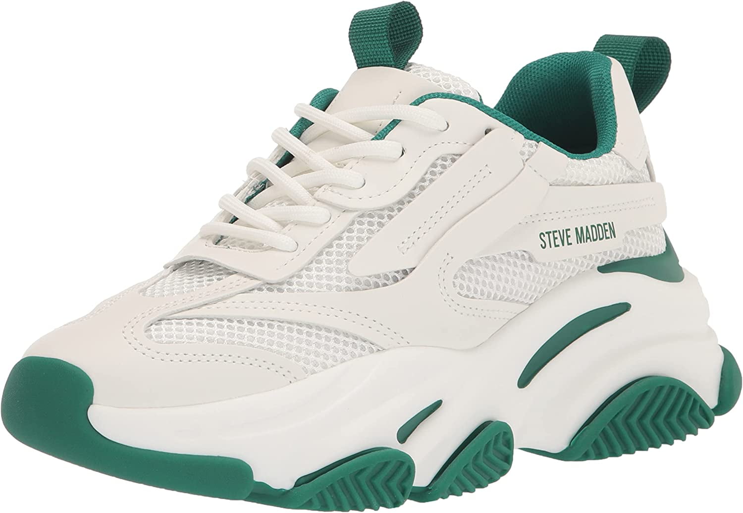 STEVE MADDEN POSSESSION Sneakers White/Emerald - Walmart.com