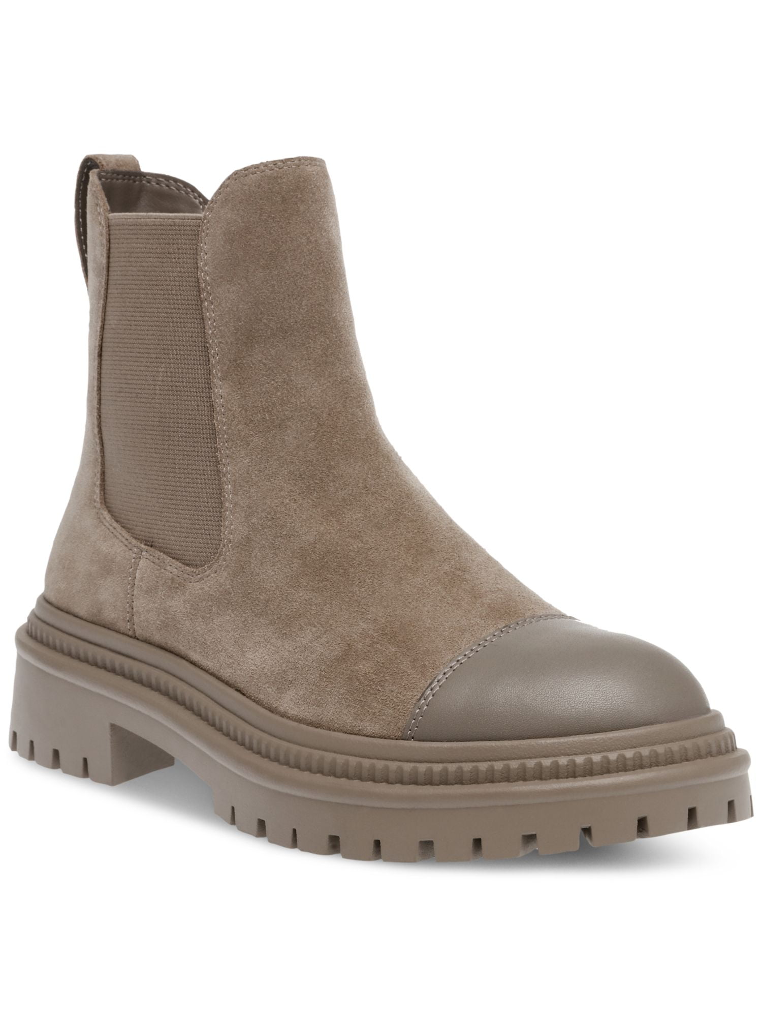 STEVE MADDEN Womens Gray 1" Platform Heel Pull-Tab Lug Sole Padded ...