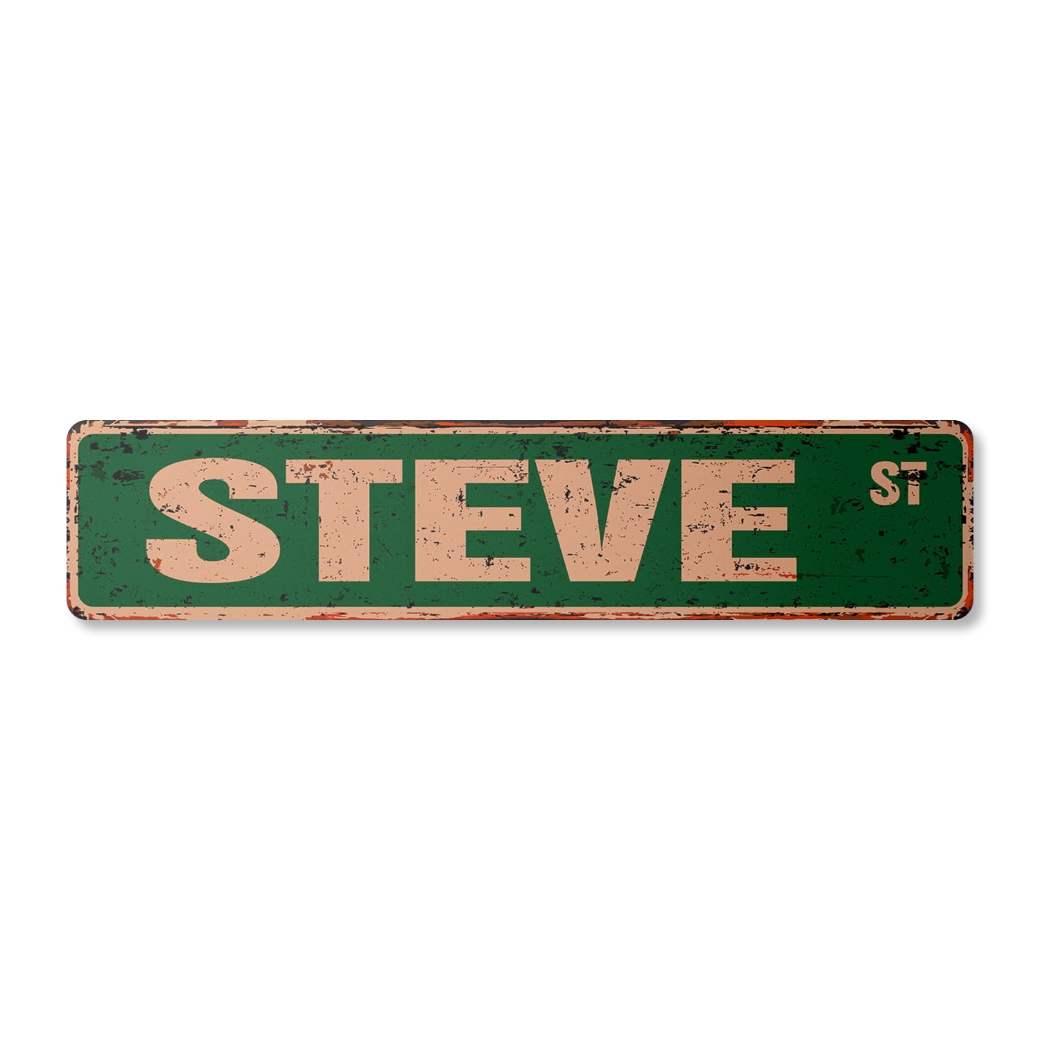STEVE Vintage Plastic Street Sign Childrens Name Room Sign | Indoor ...