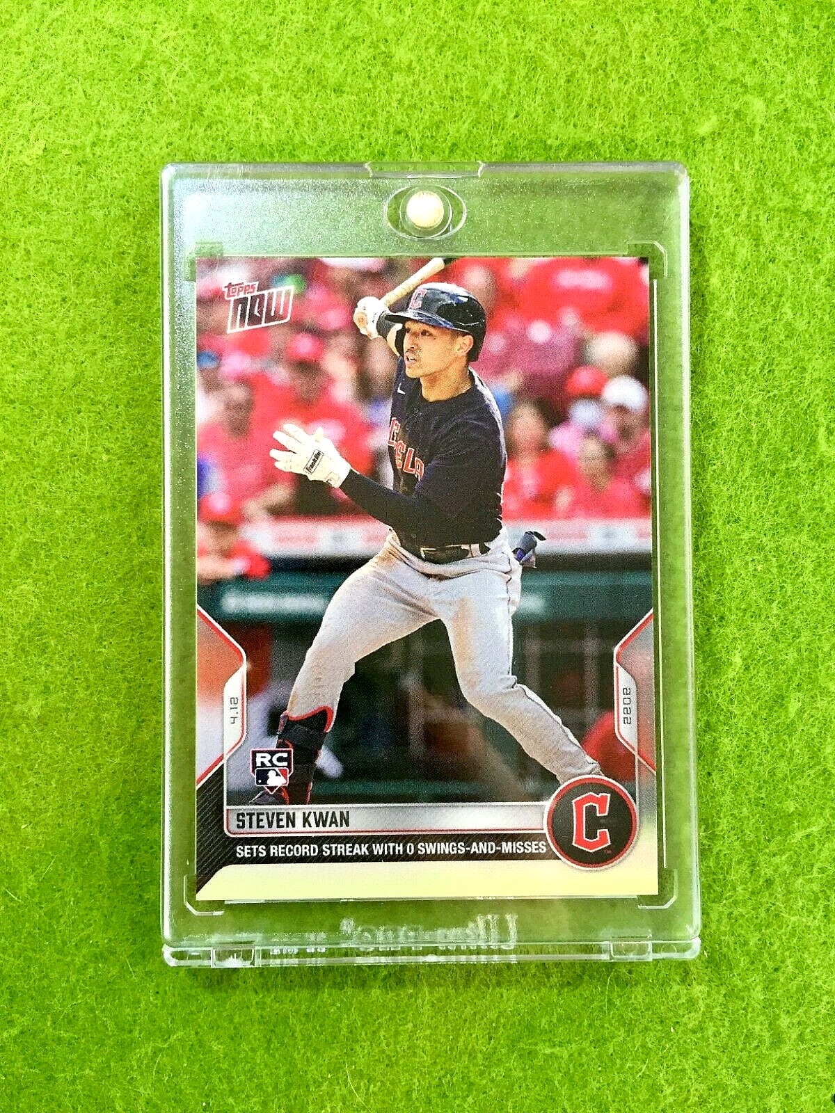 STEVEN KWAN ROOKIE CARD JERSEY #38 GUARDIANS /3661 RC 2022 TOPPS Steven ...