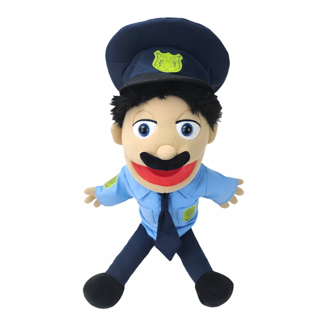 STEZYO 21.6-Inch Police Puppet, Jefry Hand Puppet Collection Stuffed ...