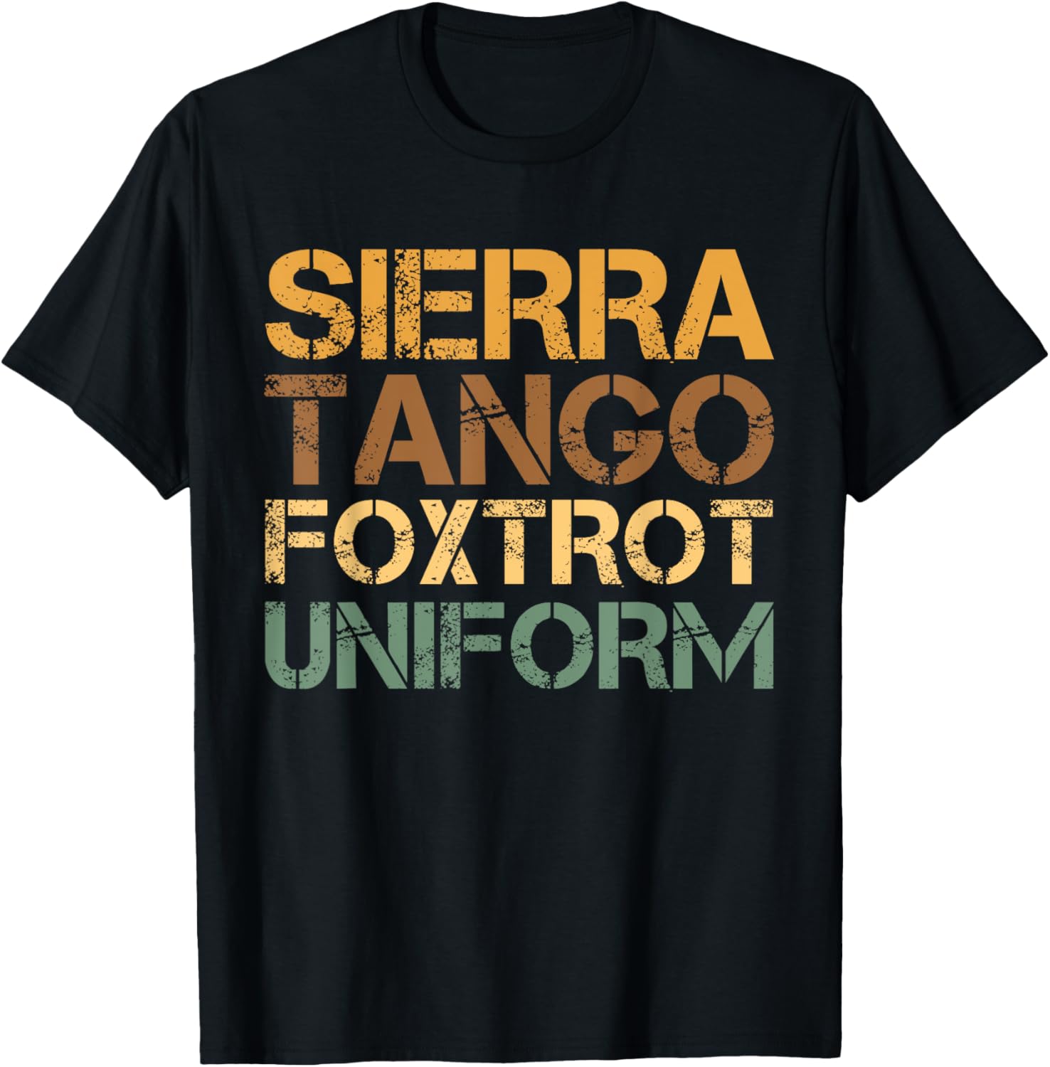 STFU Sierra Tango Foxtrot Uniform Military Phonetic Humor T-Shirt - Walmart.com