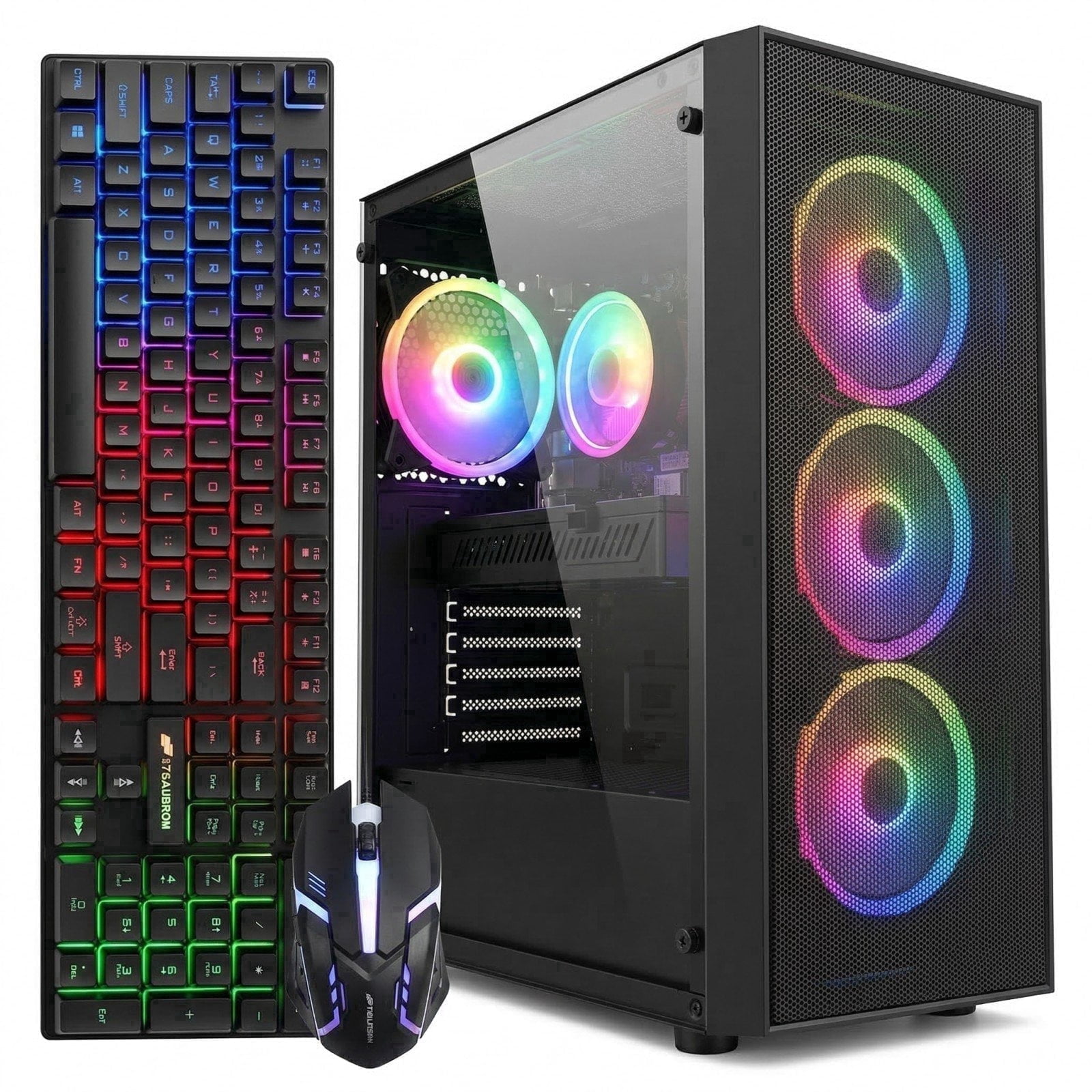 STGAubron Gaming Computer, RX 580 8G, Intel Core i7 8th Gen, 16GB DDR4 ...